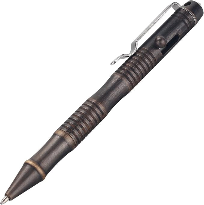 SMOOTHERPRO Solid Brass Bolt Action Pen Refillable Retractable Heavy ...