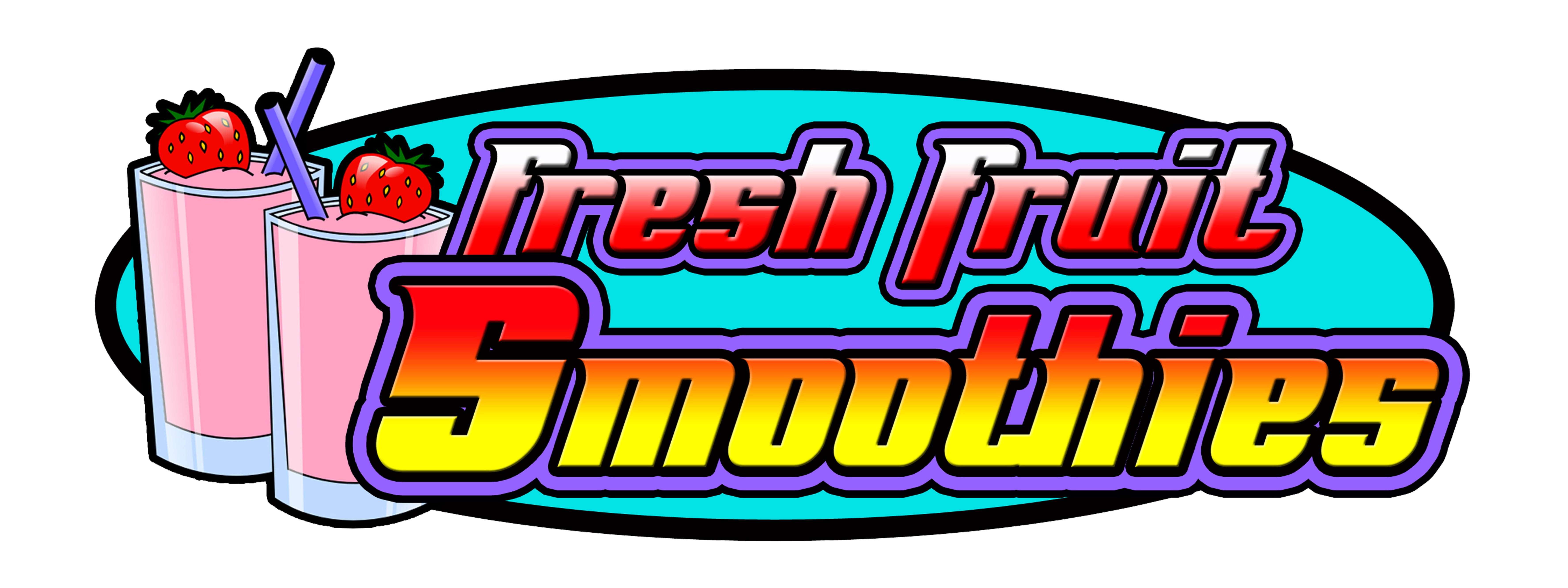 SMOOTHIES Concession Decal drink fruit smoothie sign - Walmart.com