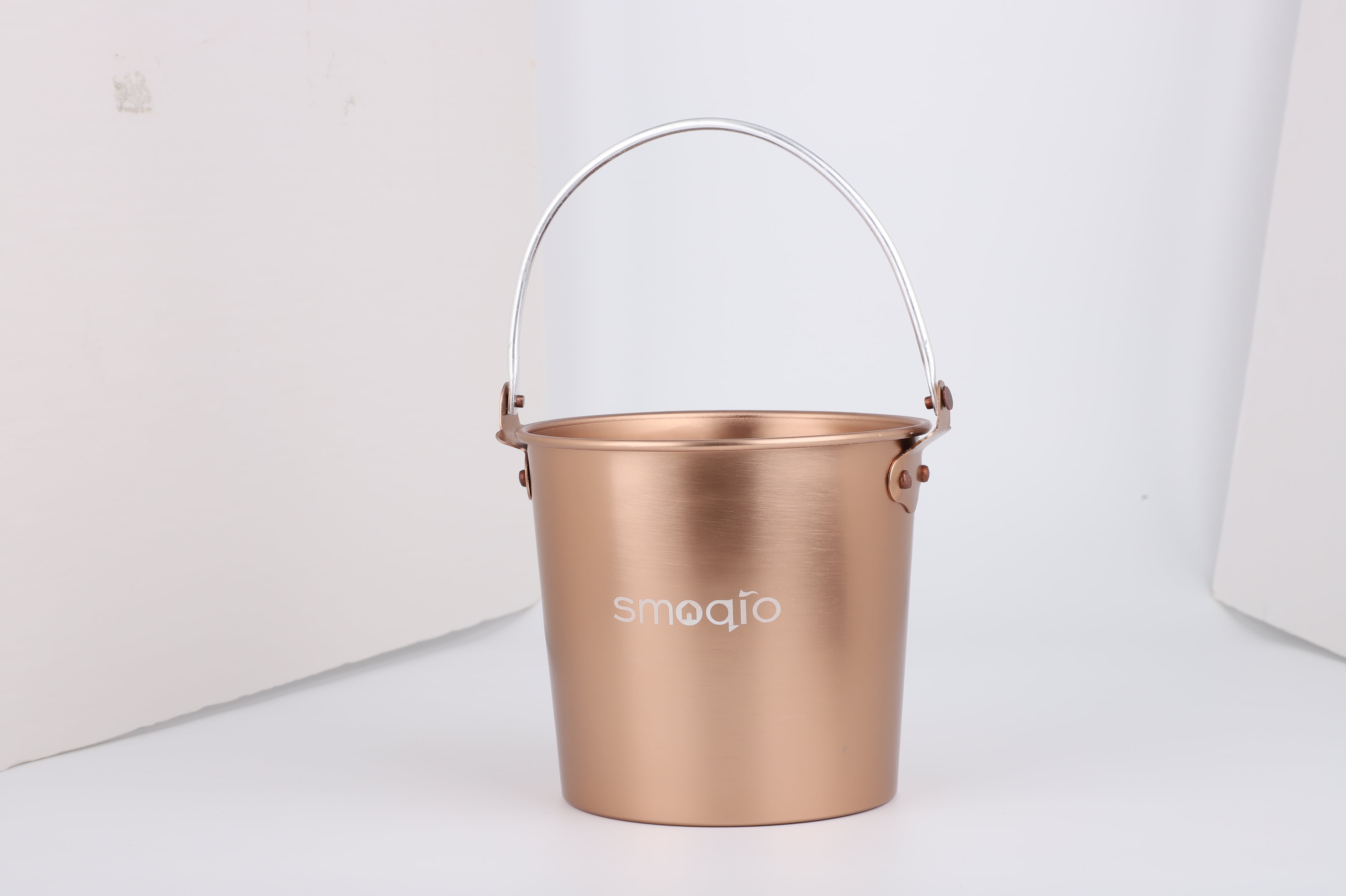 SMOQIO 1.75L Ice Bucket with Tongs, Stainless Steel Casks of Metal Set ...