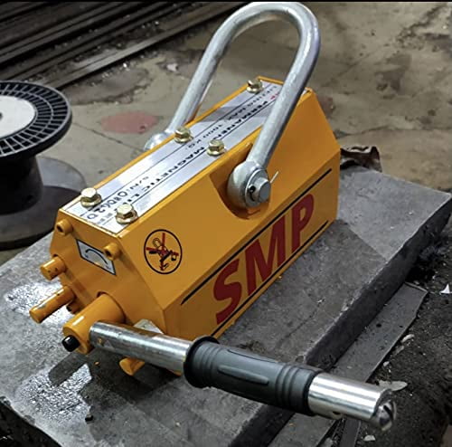 SMP 600kg Heavy Duty Permanent Magnetic Lifter Hoist Lifting Magnet ...