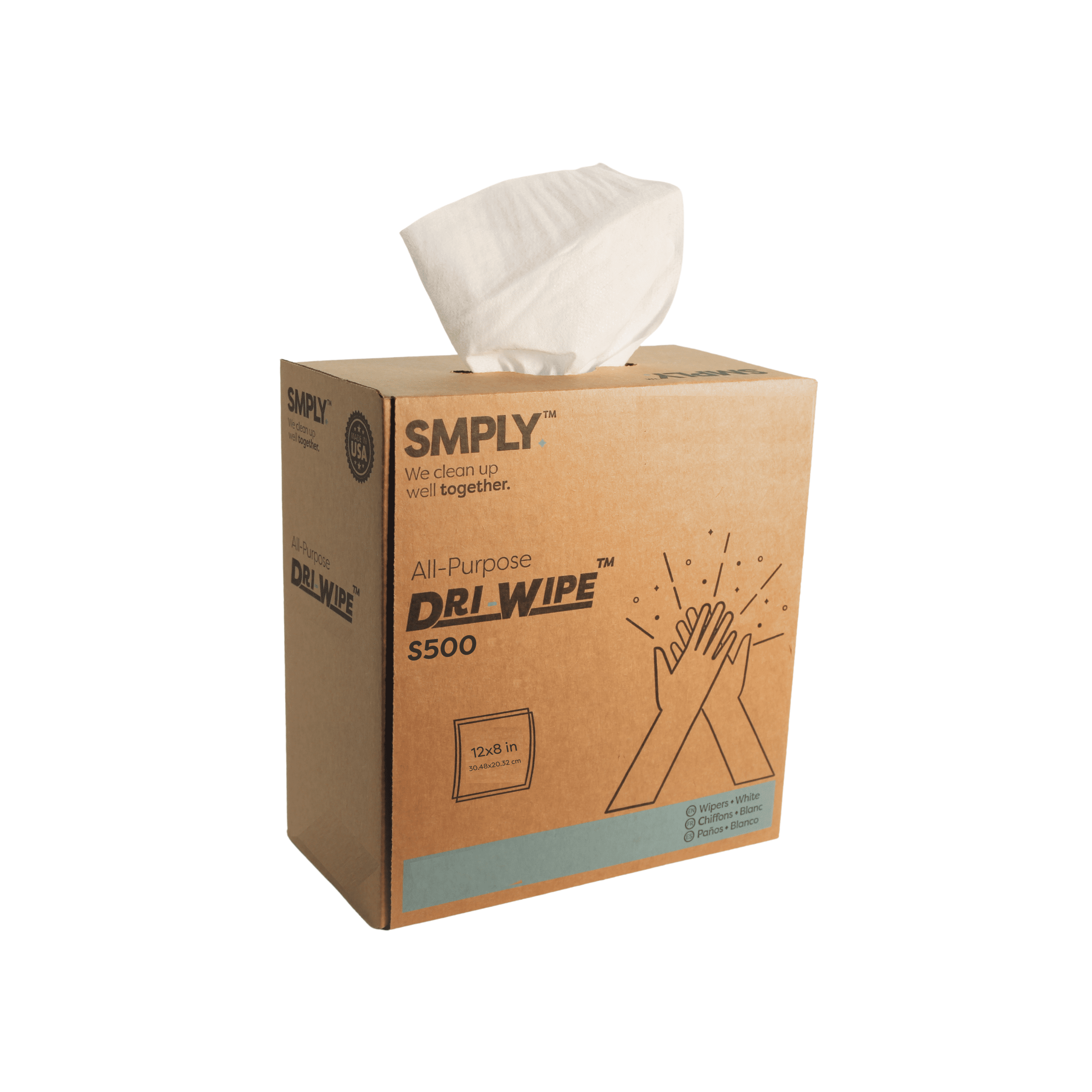 Dri-Wipe S500 by SMPLY Brands, Durable and Reusable Wipers for ...