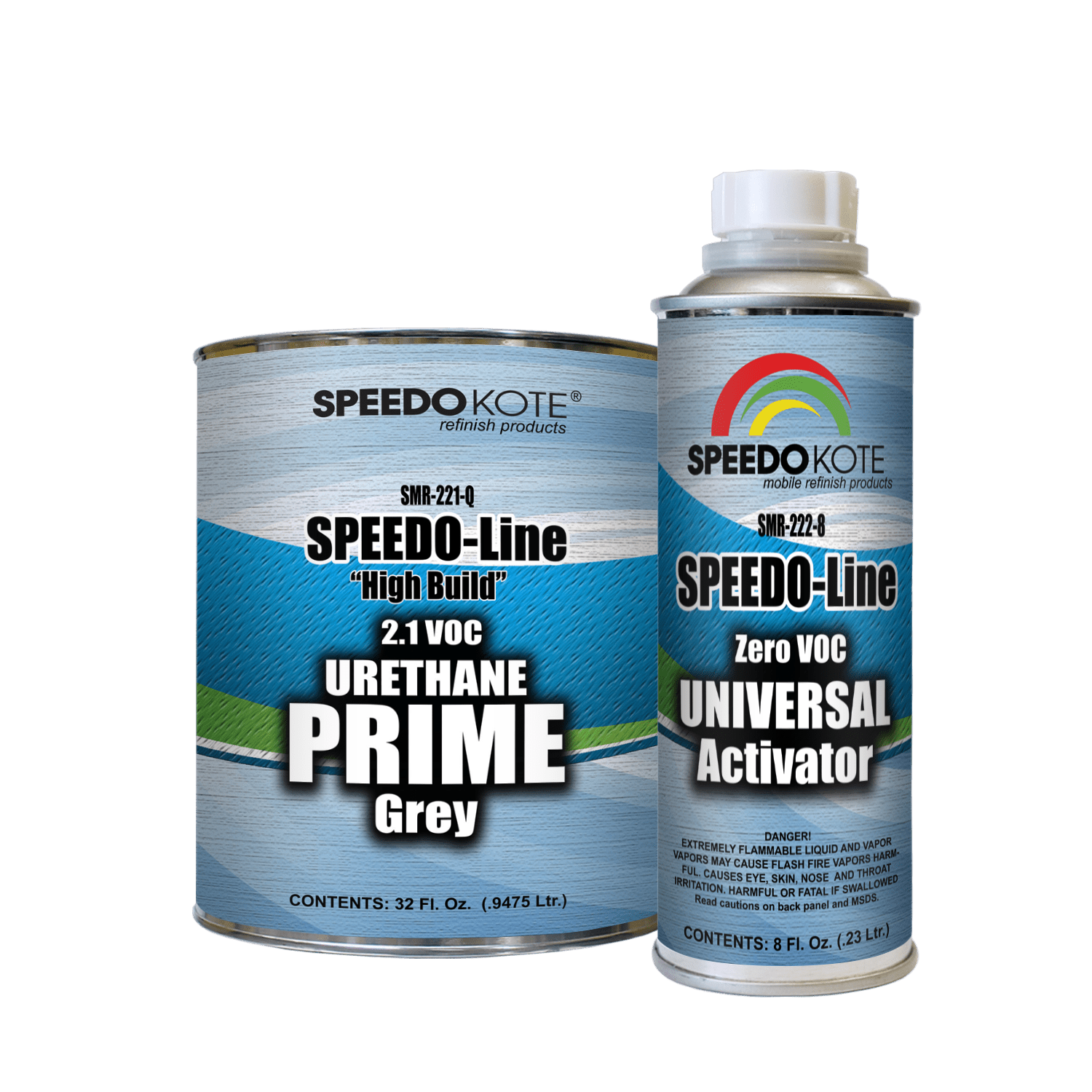 SMR-221GQ/222-8 High Build 2.1 Low VOC 2K Grey Urethane Primer Quart ...