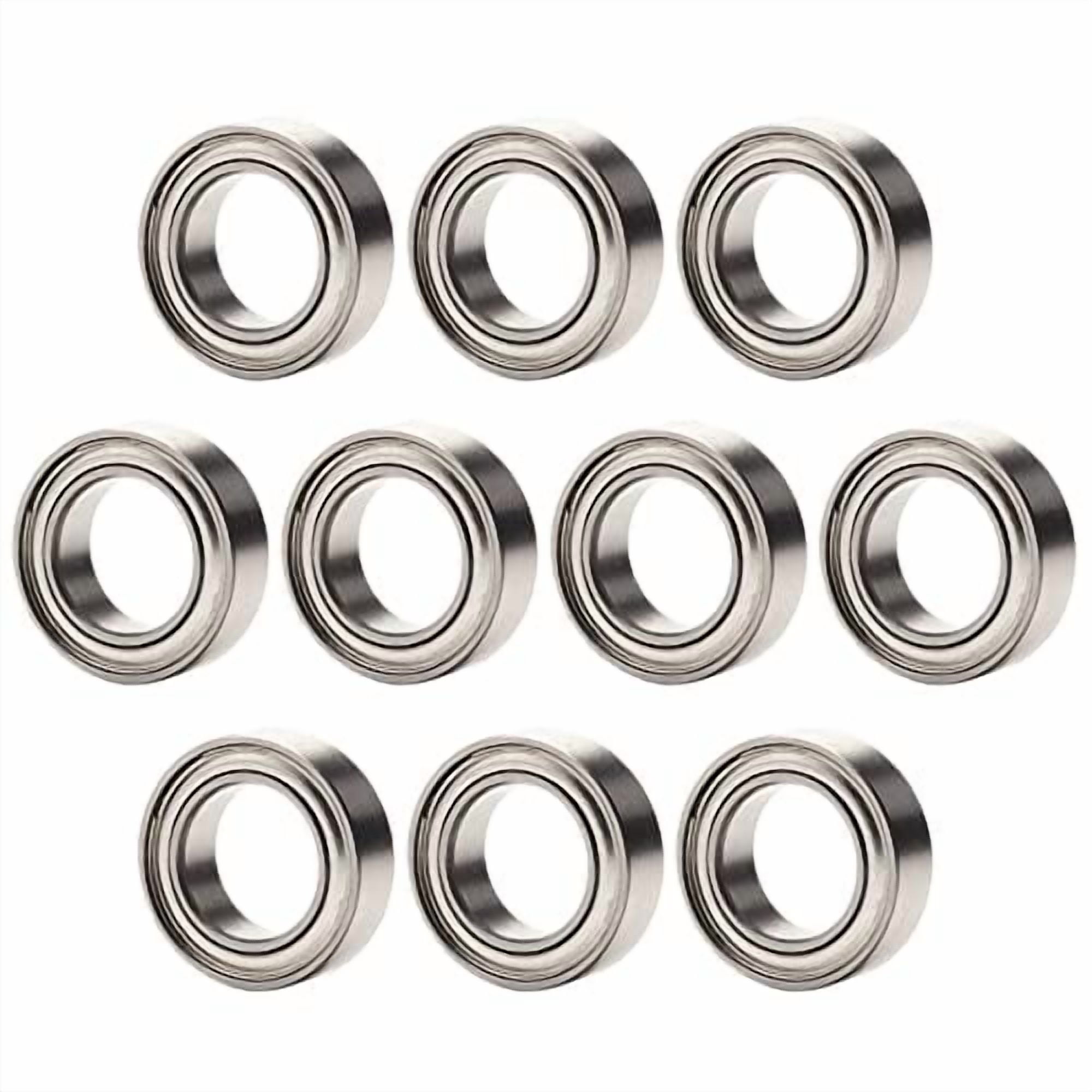 SMR106ZZ 10 Pack 6x10x3mm Stainless Steel Ball Bearings Shielded ABEC-1 ...