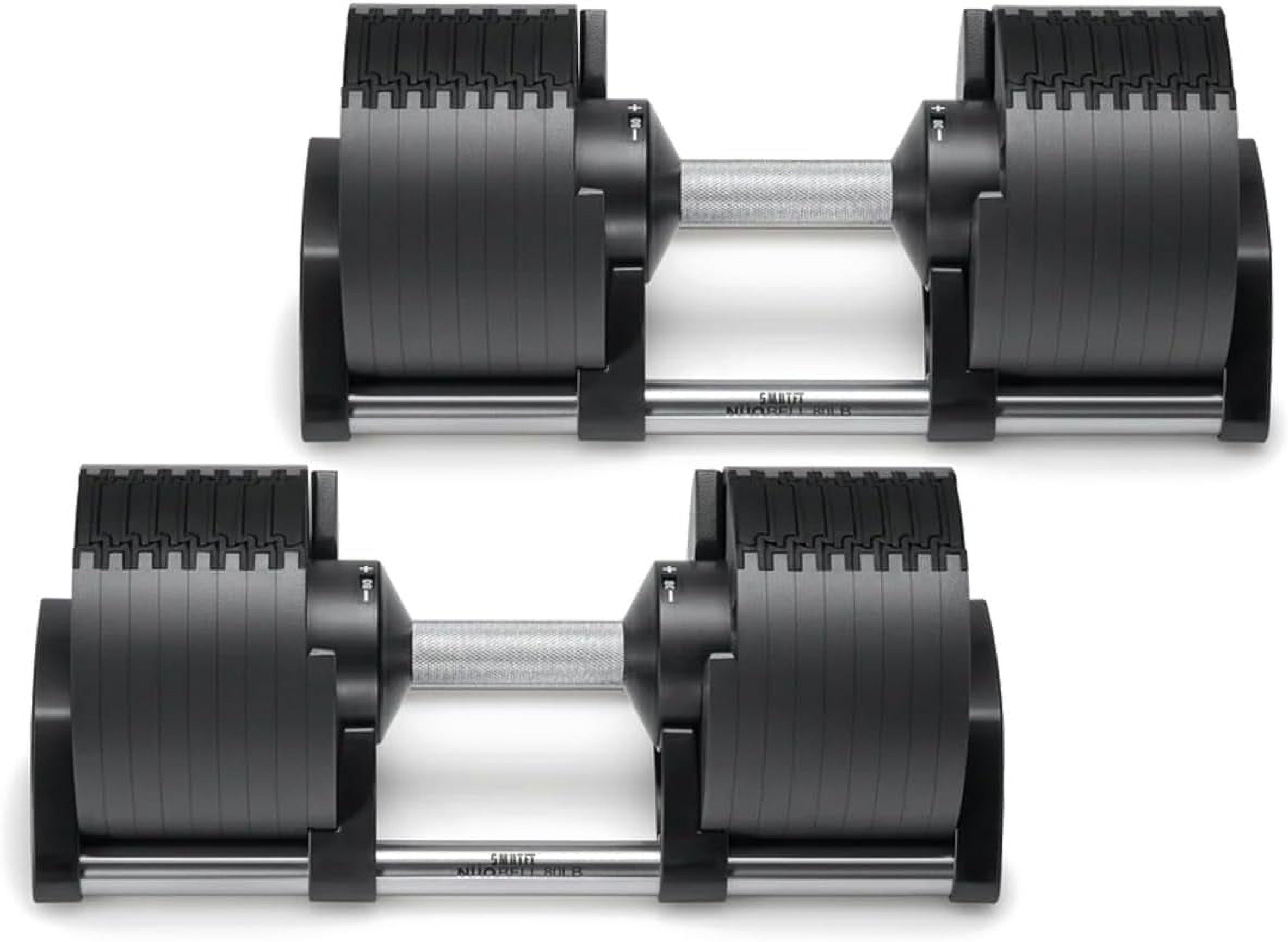 SMRTFT NUOBELL Adjustable Dumbbells Set | 5-80 lbs | Durable | 2 Year ...