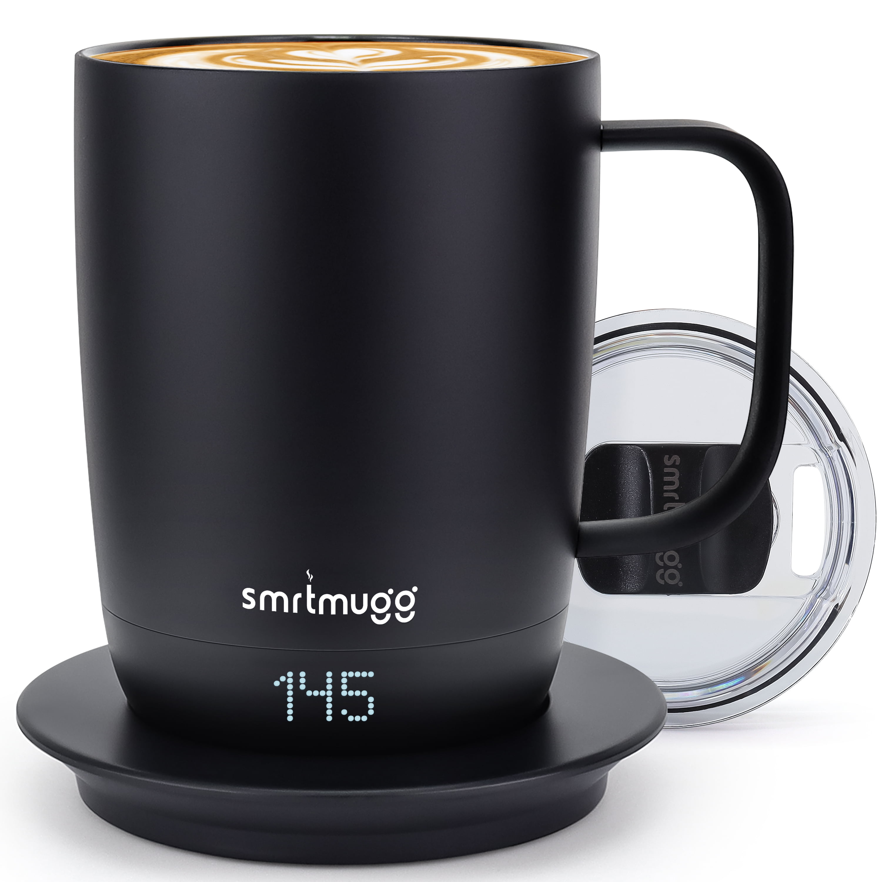 Free Shipping! SmrtMugg Heated Coffee Mug 14 oz with LCD Screen ...