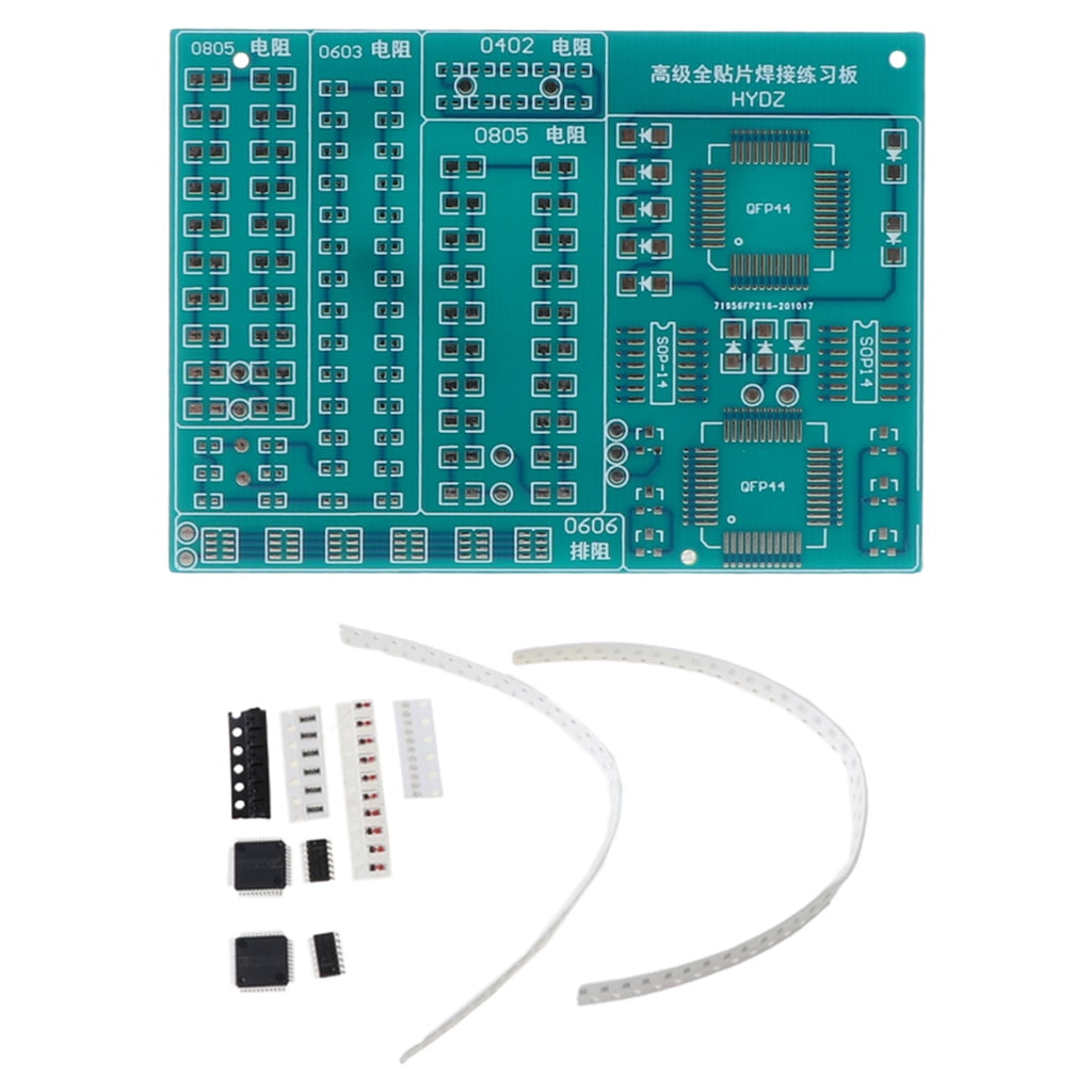 SMT SMD Soldering Practice Kit Board Electronic Component Weld Practice ...