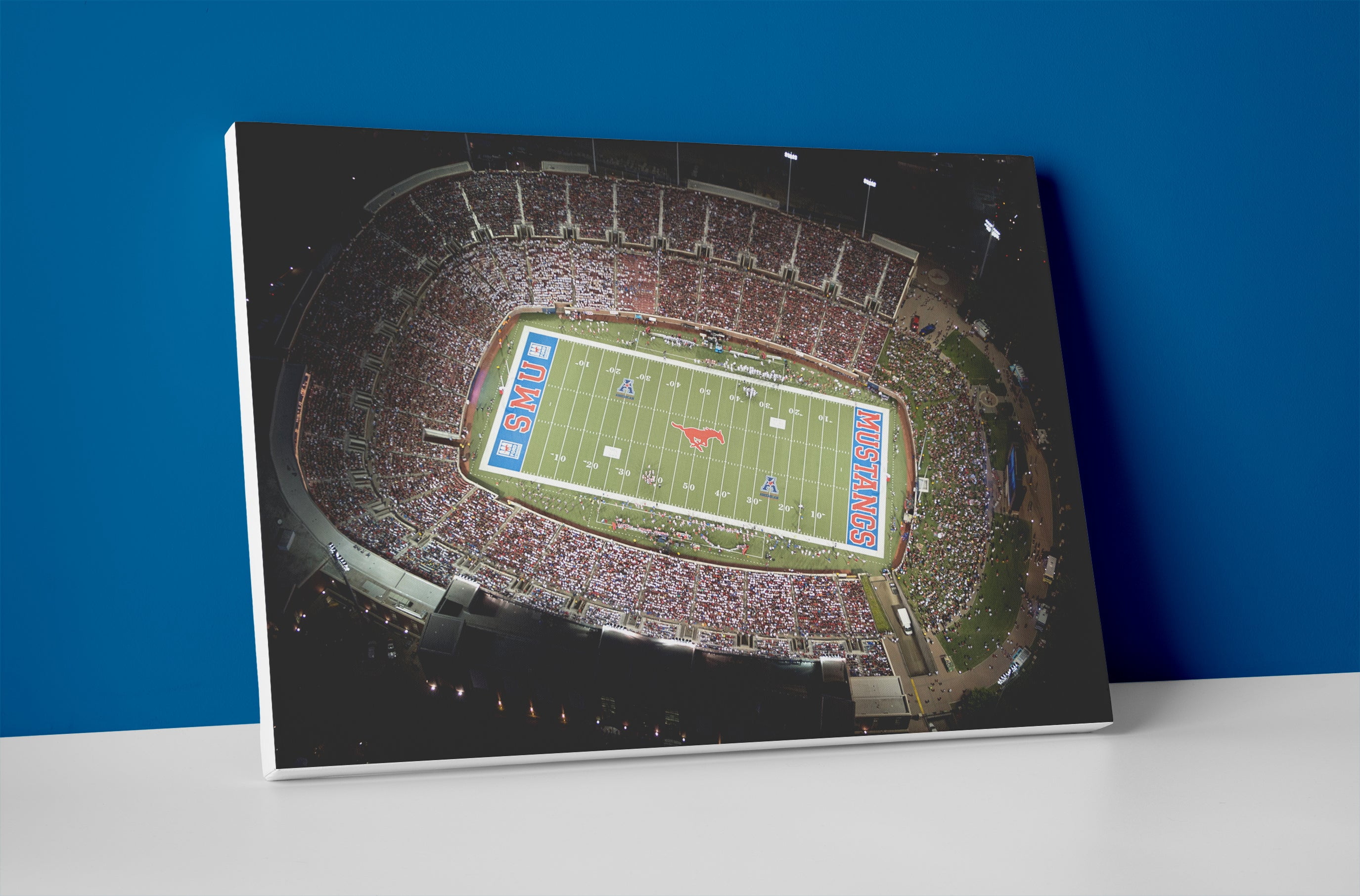 SMU Football Stadium Poster or Wrapped Canvas - Walmart.com