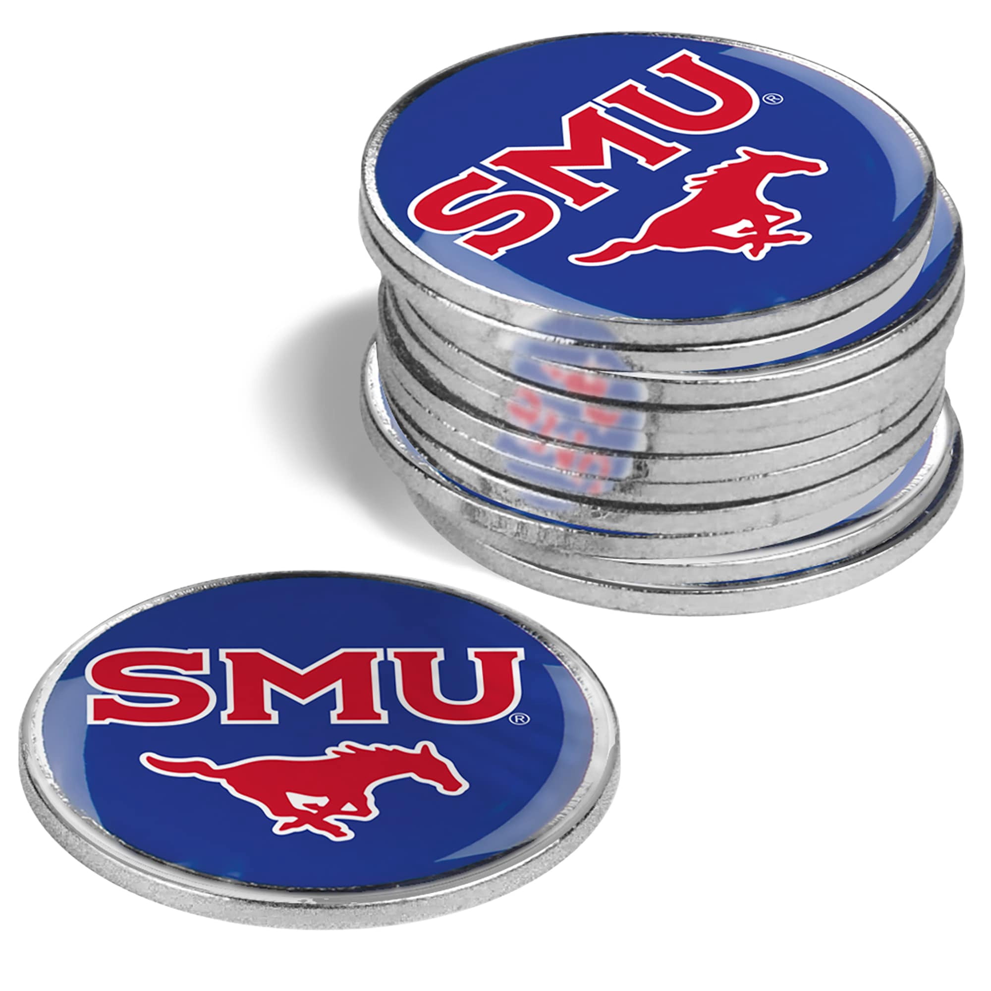SMU Mustangs 12-Pack Golf Ball Marker Set - Walmart.com