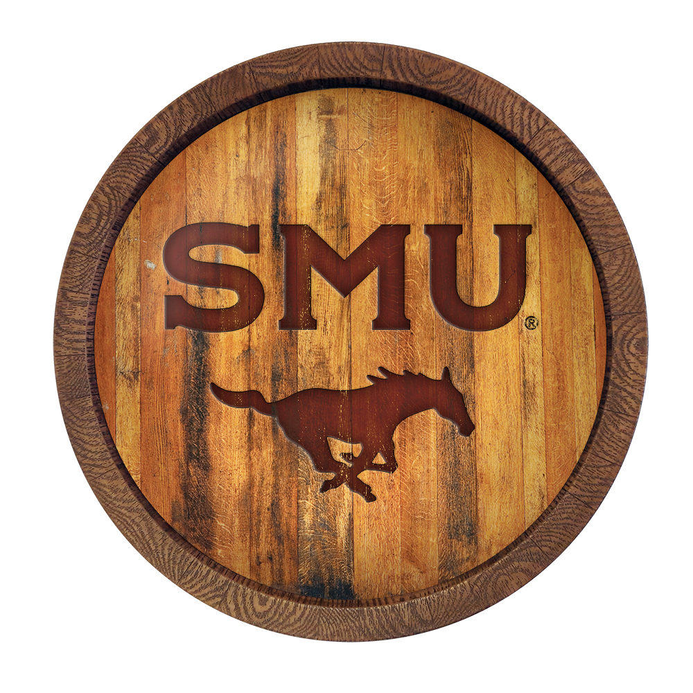 SMU Mustangs: SMU - Branded "Faux" Barrel Top Sign - Walmart.com