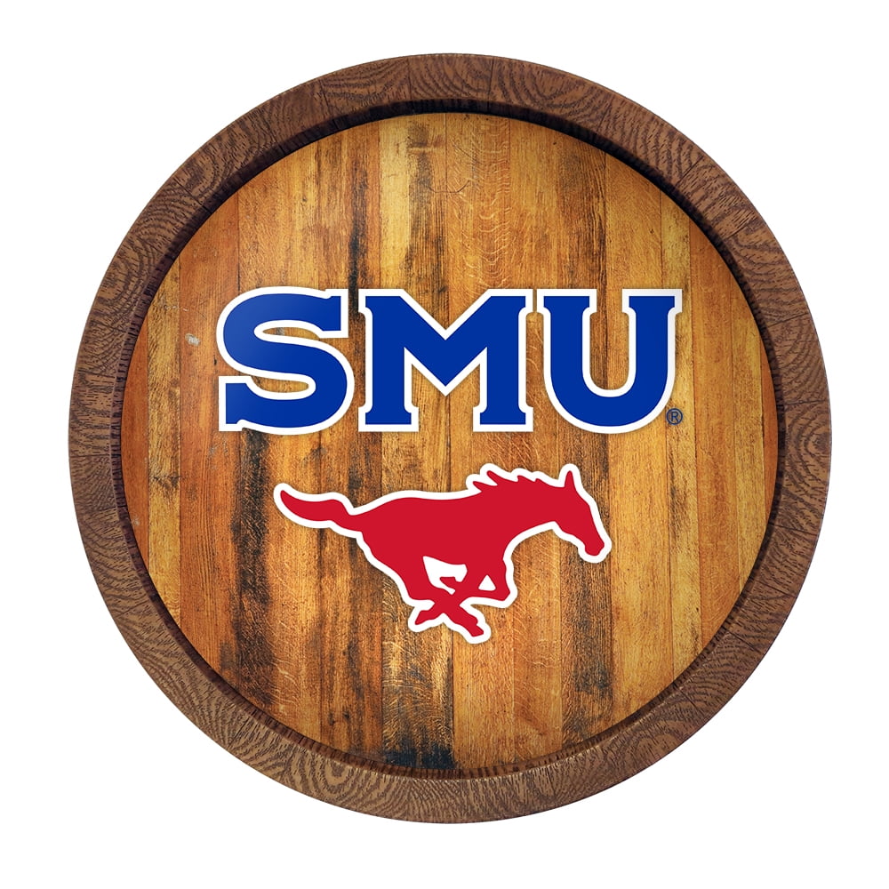 SMU Mustangs: SMU - "Faux" Barrel Top Sign - Walmart.com