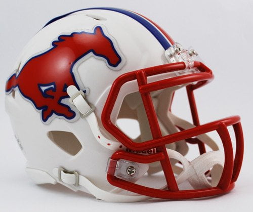 SMU Southern Methodist Mustangs Riddell Speed Mini Football Helmet ...