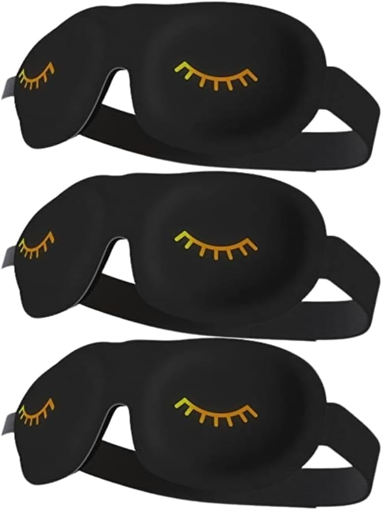 SMUG 100% Blackout Deep Sleep Mask, Adult, Contoured 3D Lash Protector ...