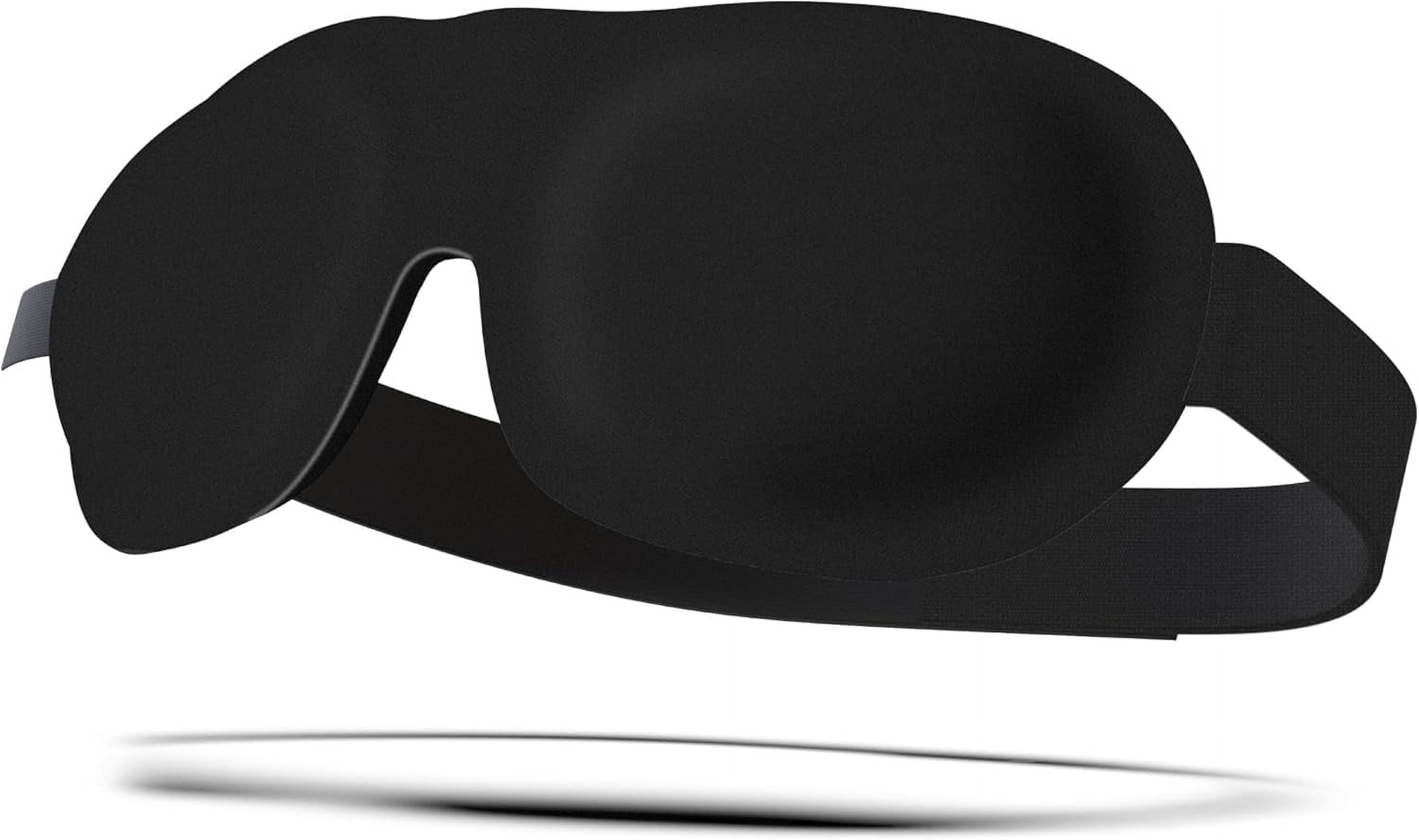 SMUG Blackout Sleep Mask, Adjustable, Soft, Contoured 3D Lash Protector ...