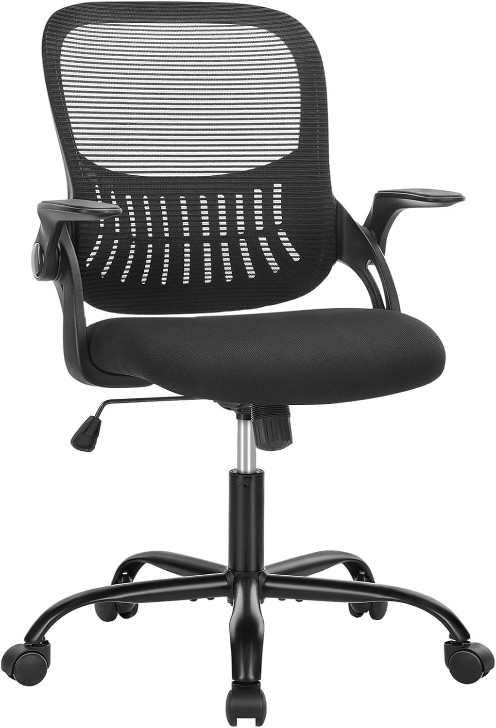 SMUG Office Computer Desk Chair, Ergonomic Mid-Back Mesh Rolling Work ...