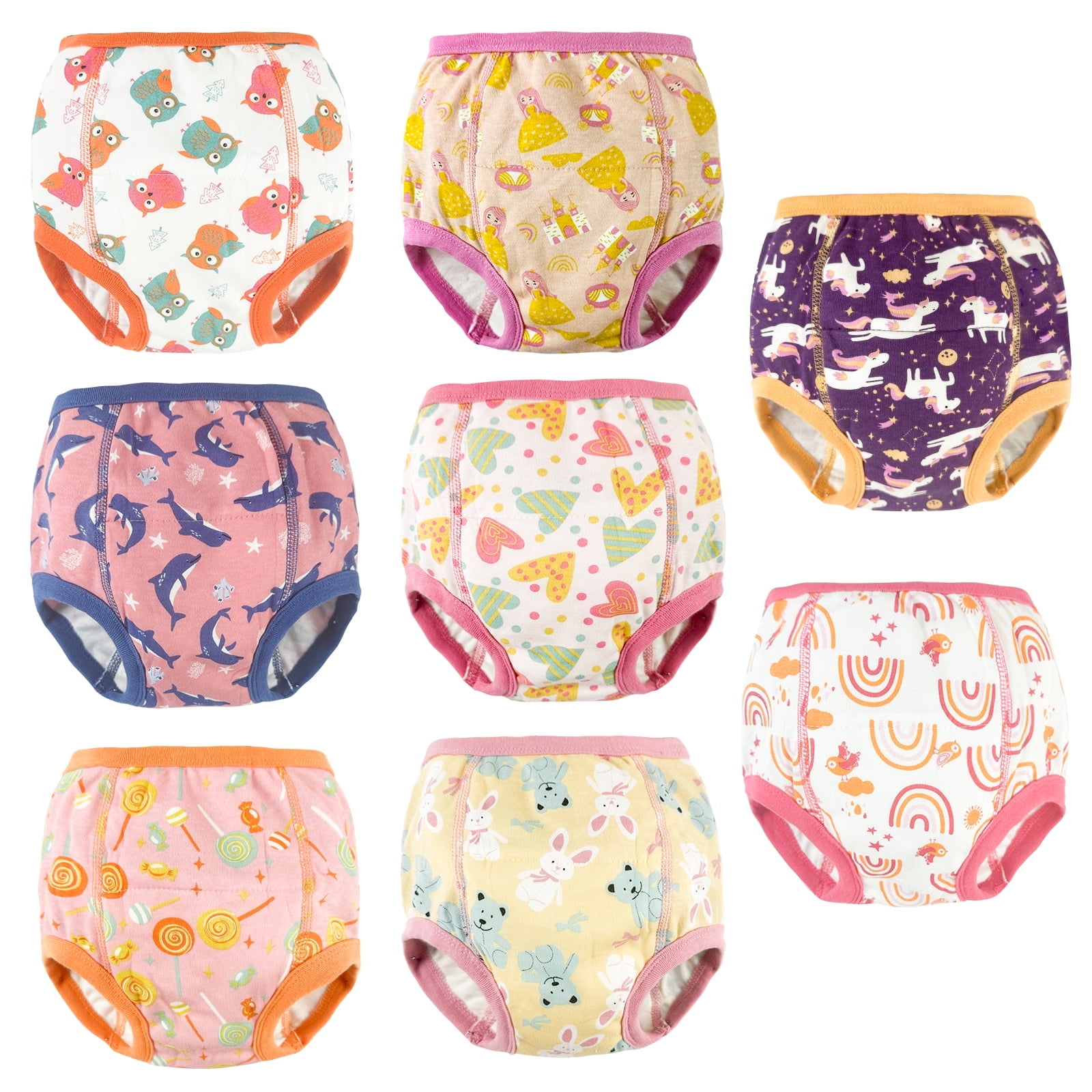 SMULPOOTI Reusable Training Pants for Girls, Cotton, Absorbent, 3T-4T ...