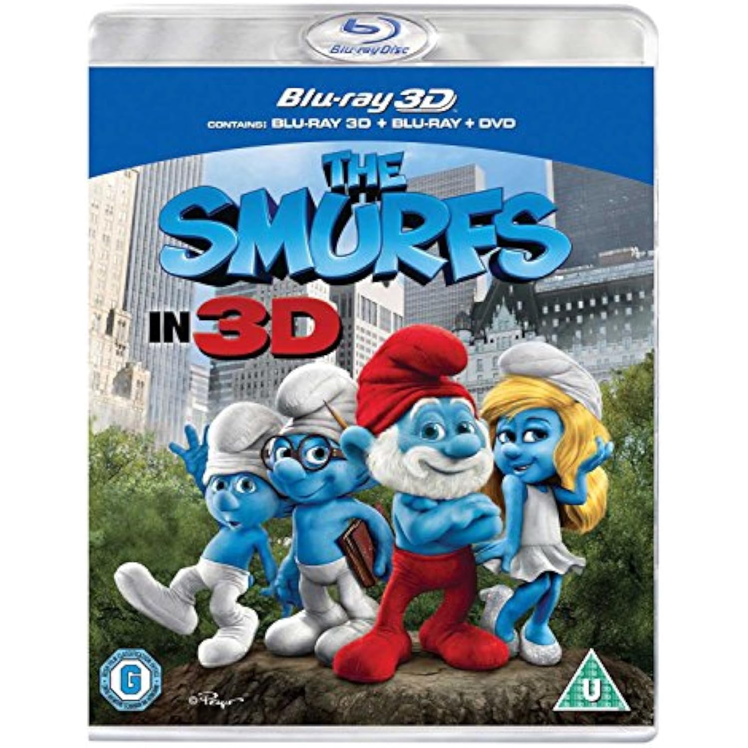 The Smurfs (Blu-ray 3D/Blu-ray/DVD, 2011, 2-Disc Set, Region Free) NEW ...