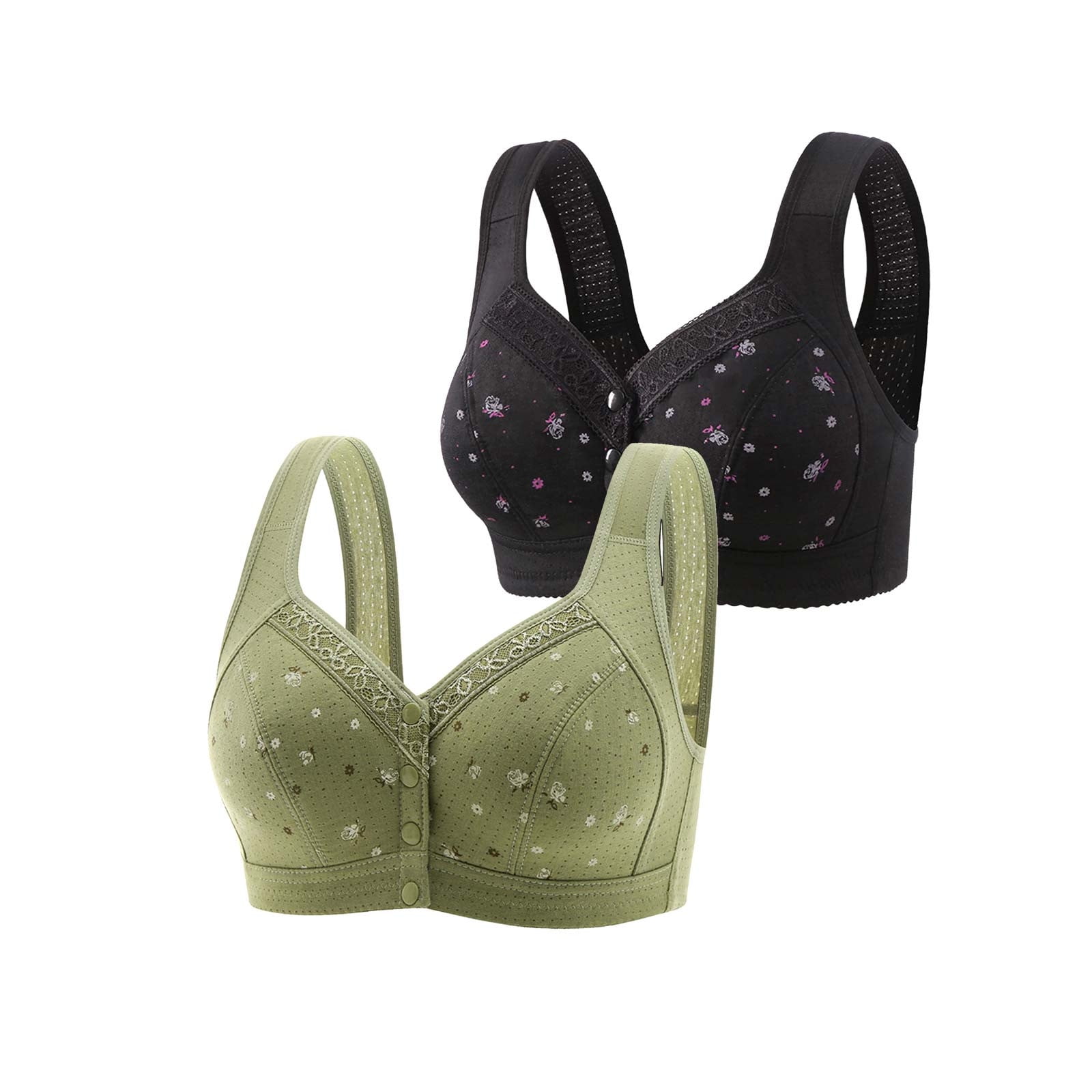 SMihono 2 Pack Daisy Bras, Daisy Bra for Seniors, Daisy Bras for Older ...