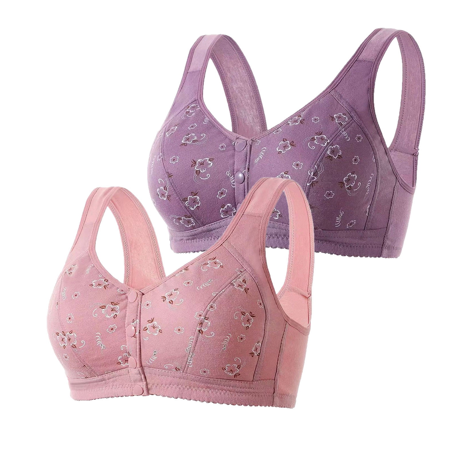 SMihono 2 Pack Daisy Bras, Daisy Bra for Seniors, Daisy Bras for Older ...