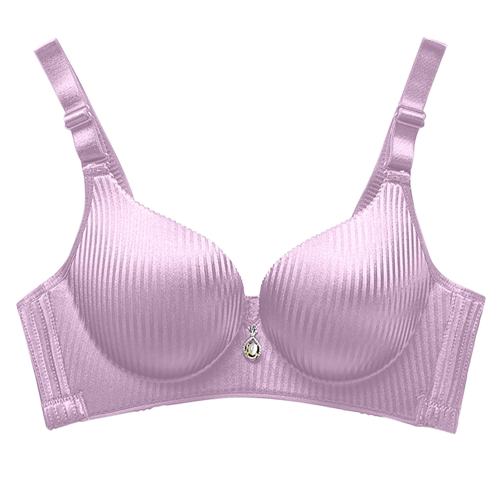 SMihono Ambrielle Bras for Women Sports Front Buckle No Underwire Daisy Bras MagicLift Full ...