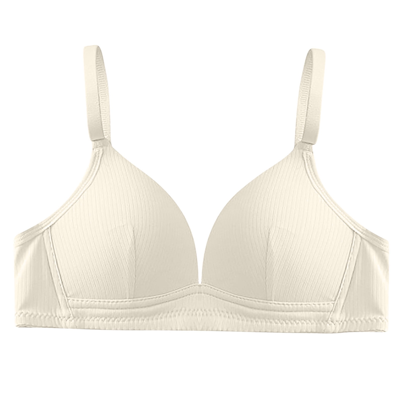 SMihono Bras for Women Teens Wireless Push Up Bras V-Neck No Underwire ...