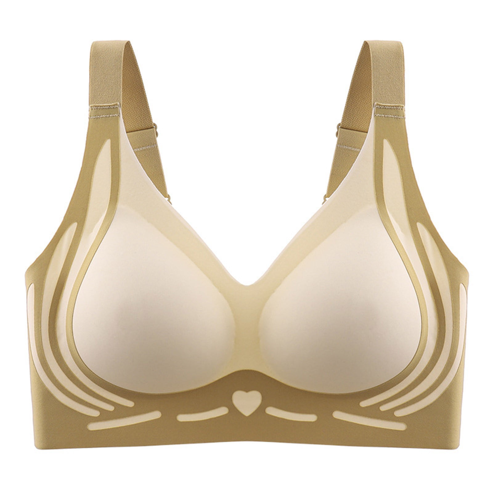 SMihono Bras for Women Wireless Push-Up Bra for Women Lifting Anti ...