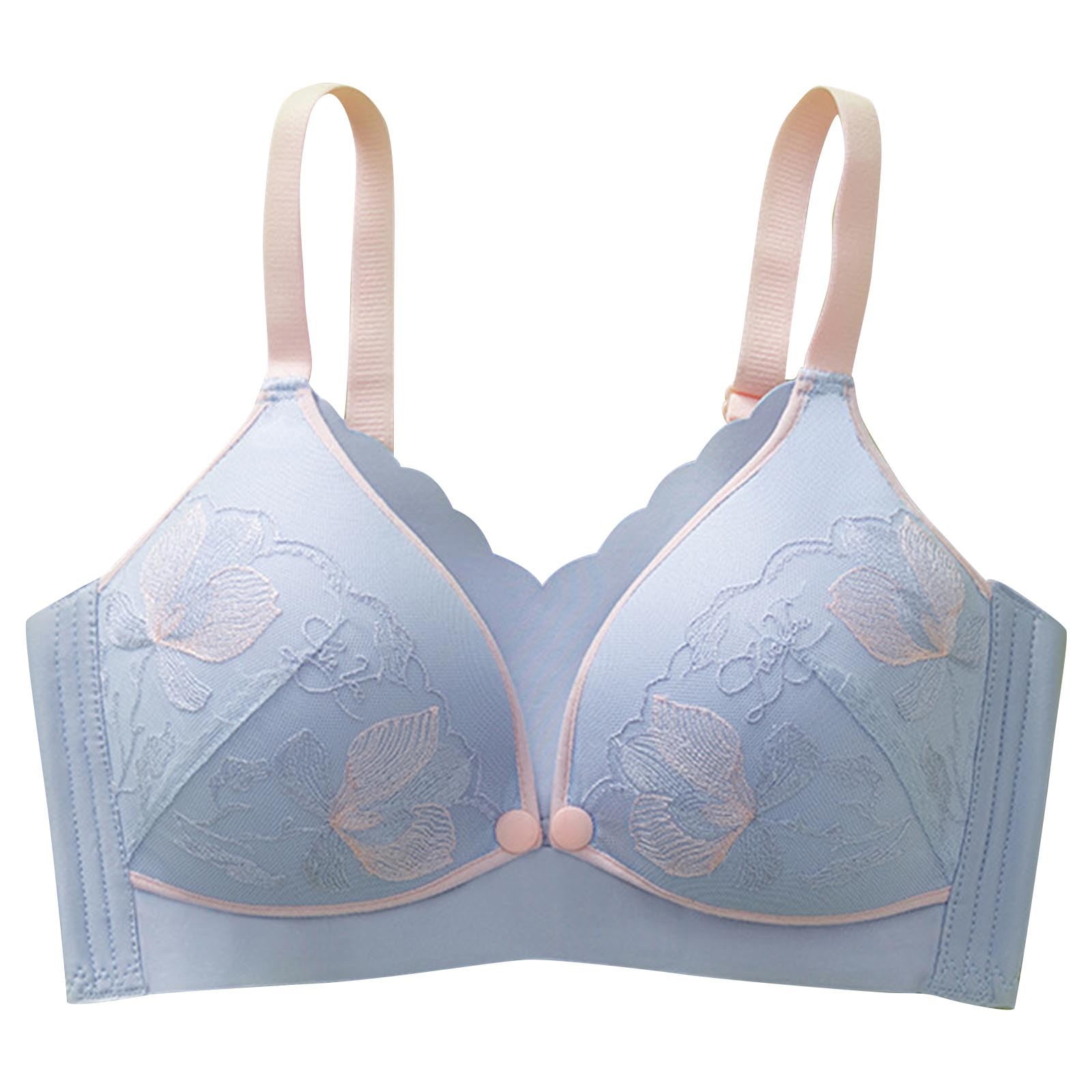SMihono Breastfeeding Bra, Cotton Pre Front Button Breast Feeding Bra ...
