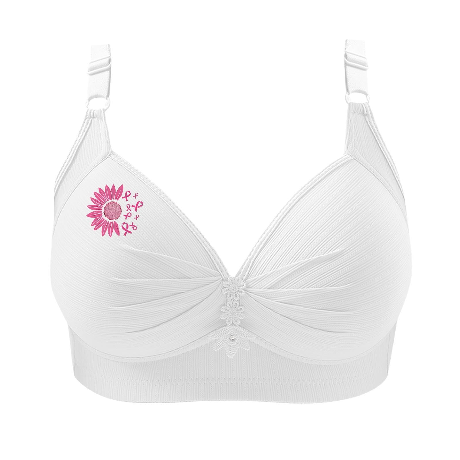 SMihono Cervical Cancer Awareness Bra for Older Women for Sagging ...