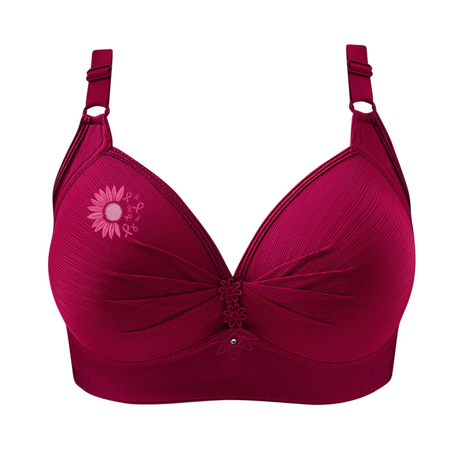SMihono Cervical Cancer Awareness Bra for Older Women for Sagging ...