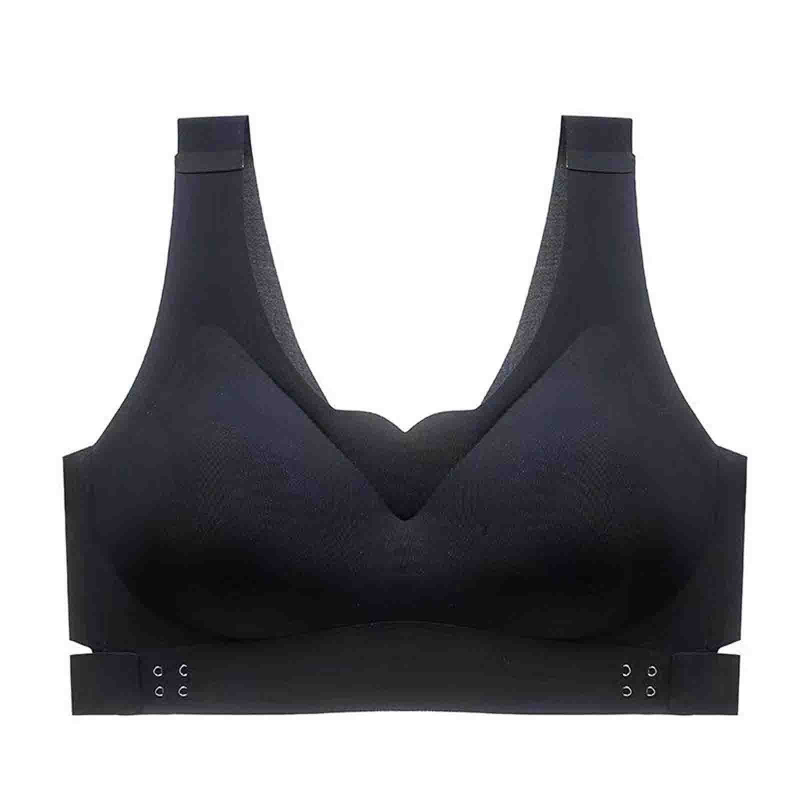 SMihono Crossover Back Sports Bra for Women Full Coverage Push Up High ...