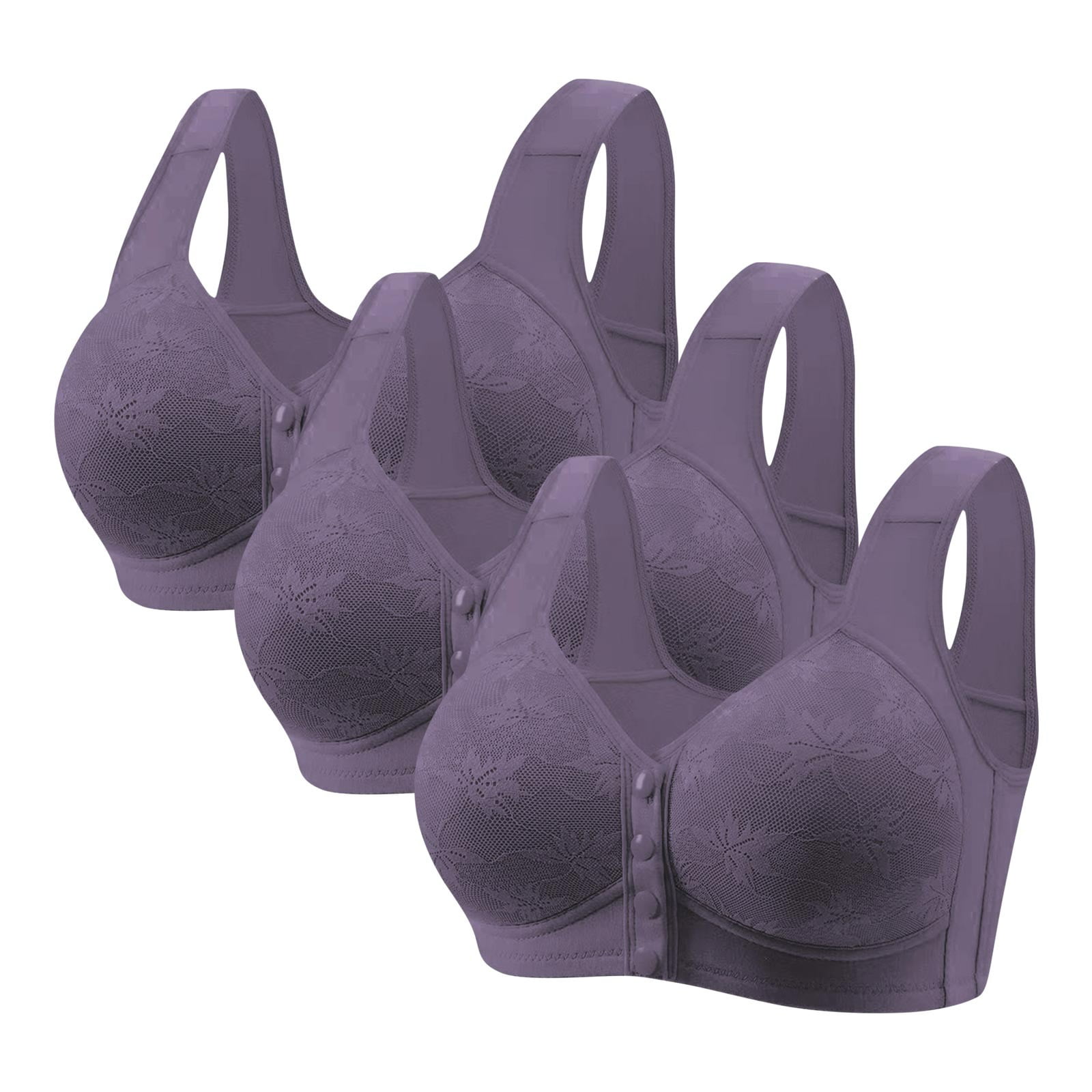 SMihono Daisy Bras for Older Women, 3 Pack Daisy Bras for Older Women ...
