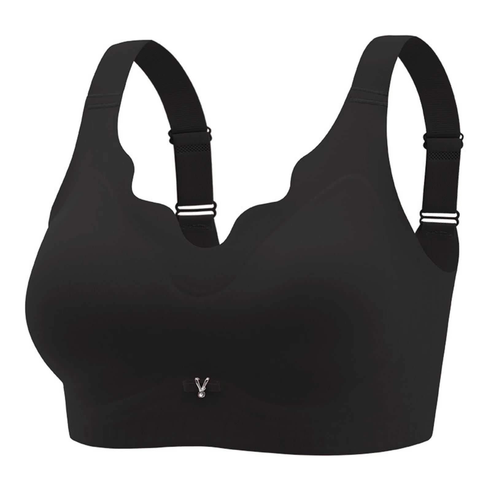 SMihono Fashion Wireless Bras for Women Scalloped V-Neck Seamless Solid ...
