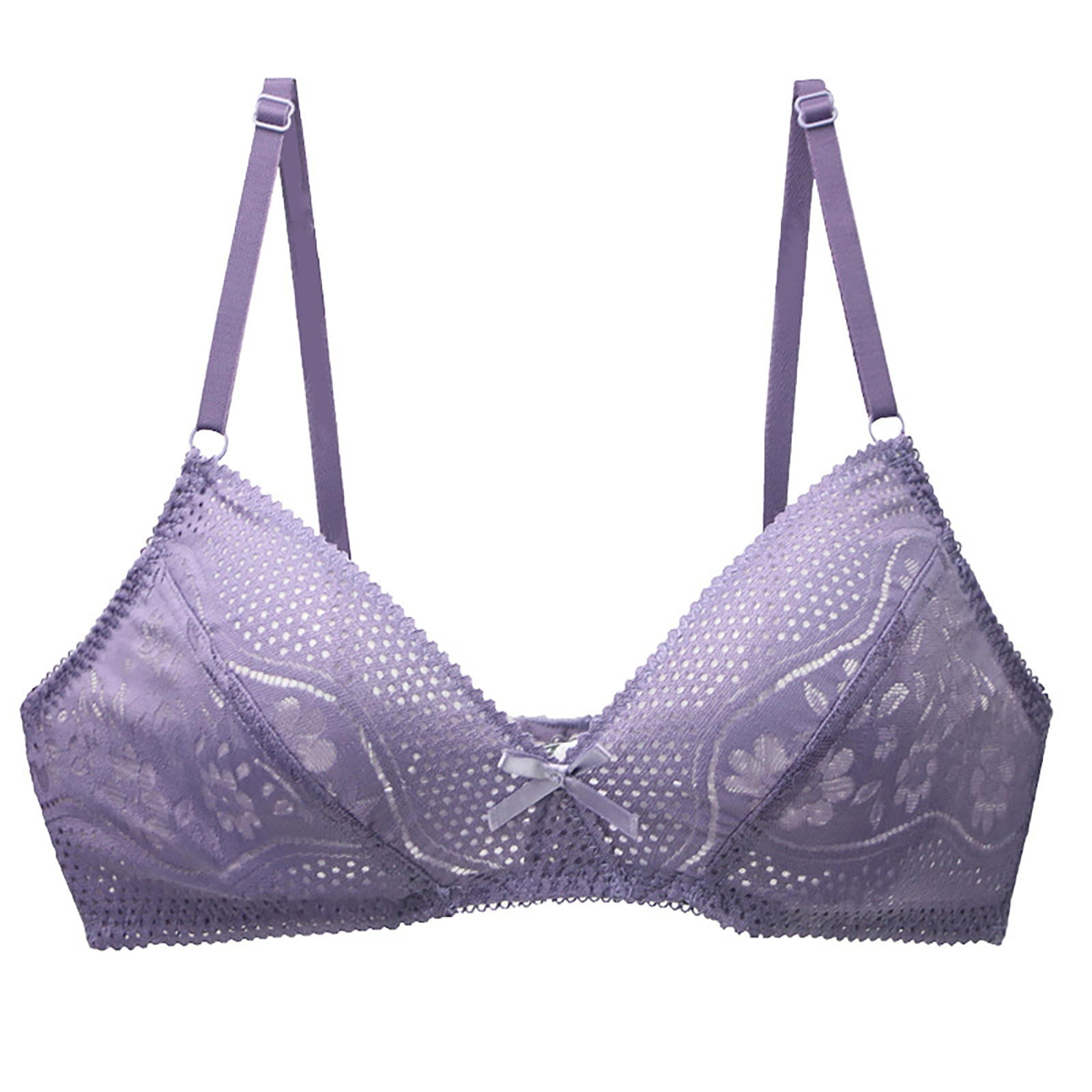 SMihono Fashion Women's Ultra Thin Underwire Bra Minimizer Lace Bra ...