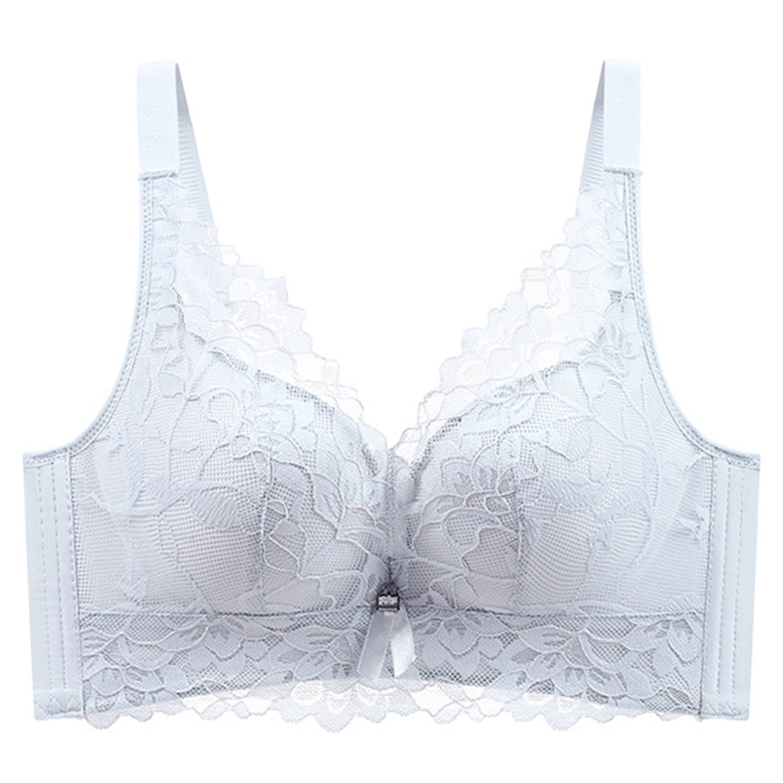 SMihono Floral Lace Bralettes Womens Triangle Plunge Wireless Bras ...