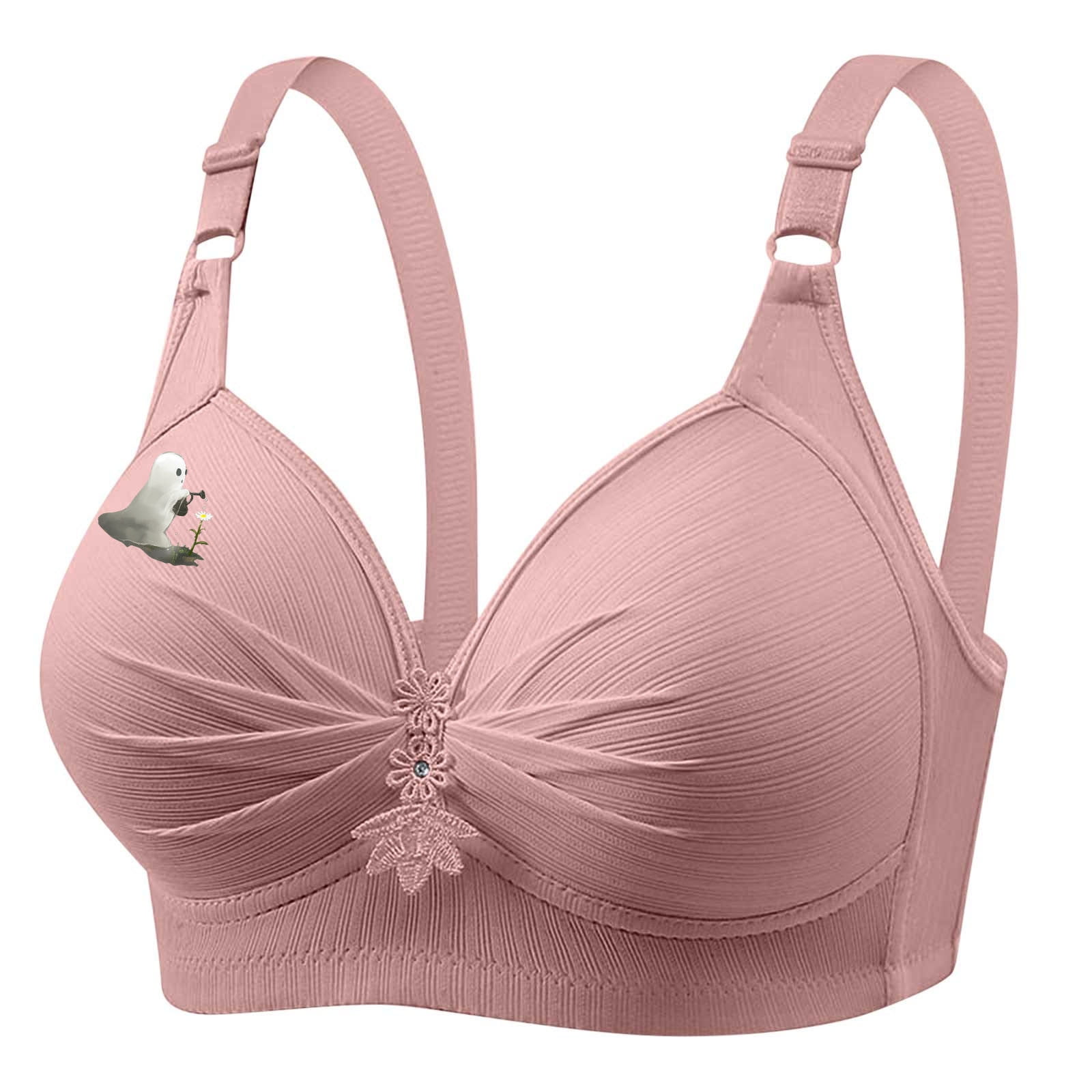 SMihono Front Closure Bras for Women, Cute Ghost Printed Plus Size ...