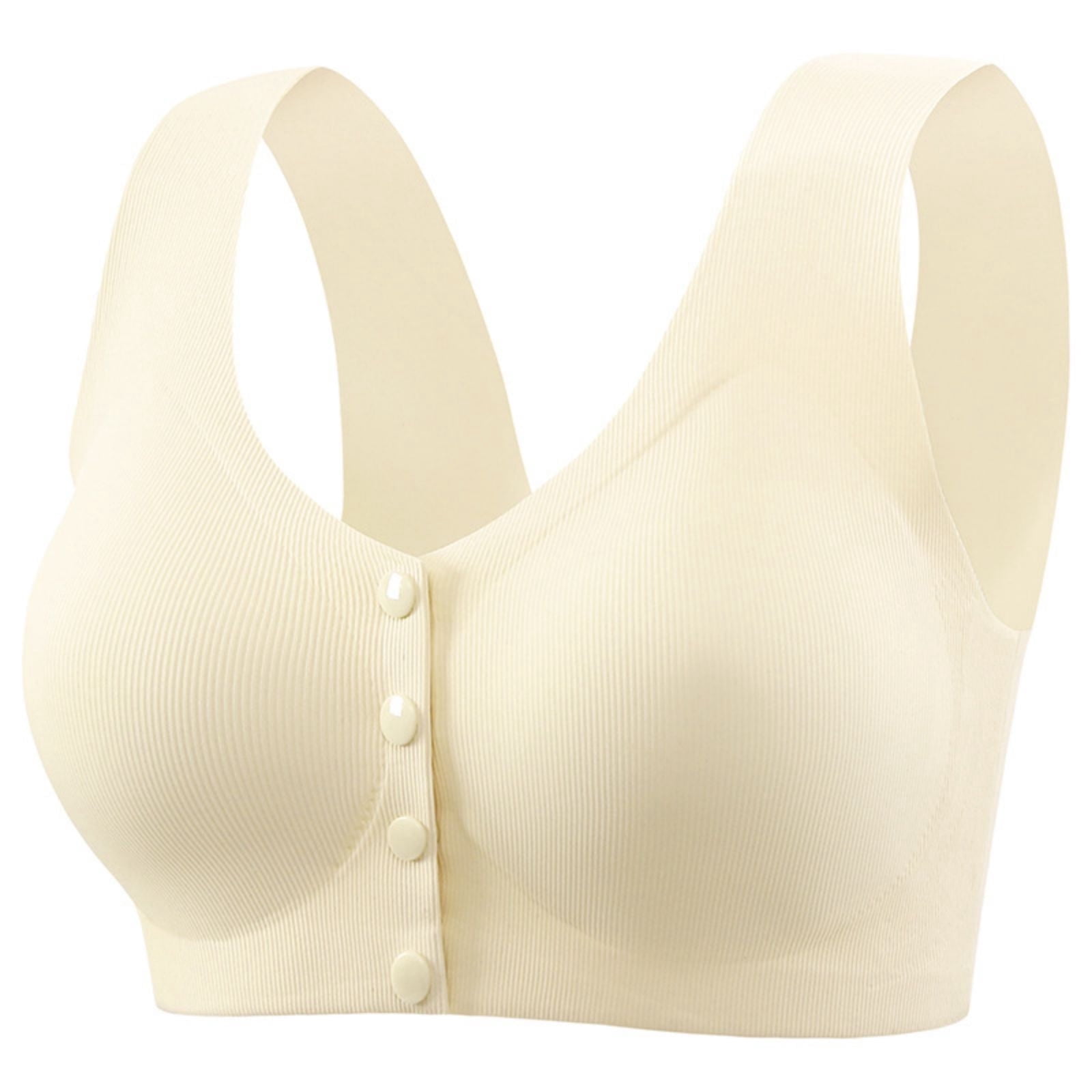 SMihono Front Snaps Daisy Bra for Seniors Everyday Bras, Bra for Older ...