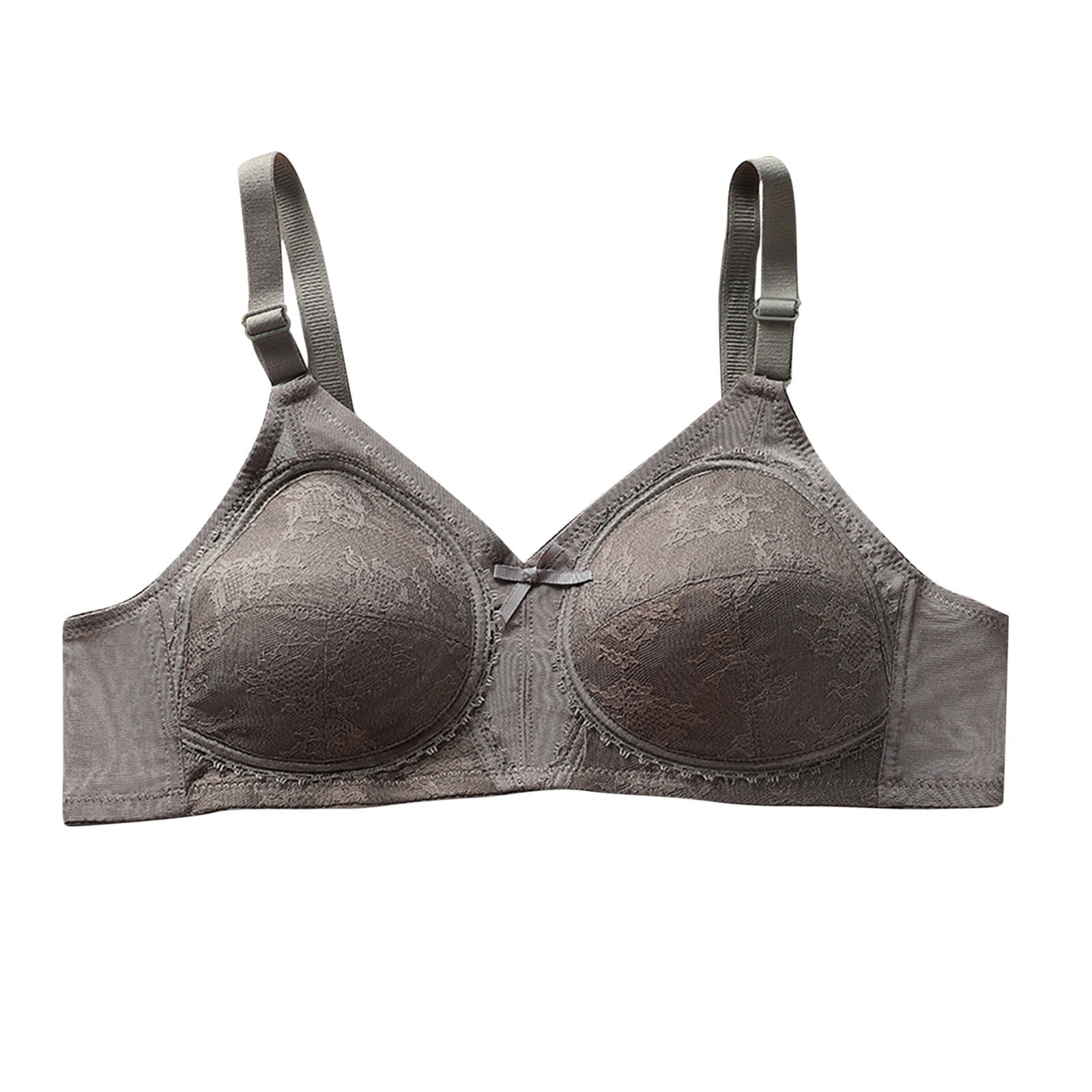 SMihono Full Coverage Lace Bras for Women Wireless Push Up Gathered ...