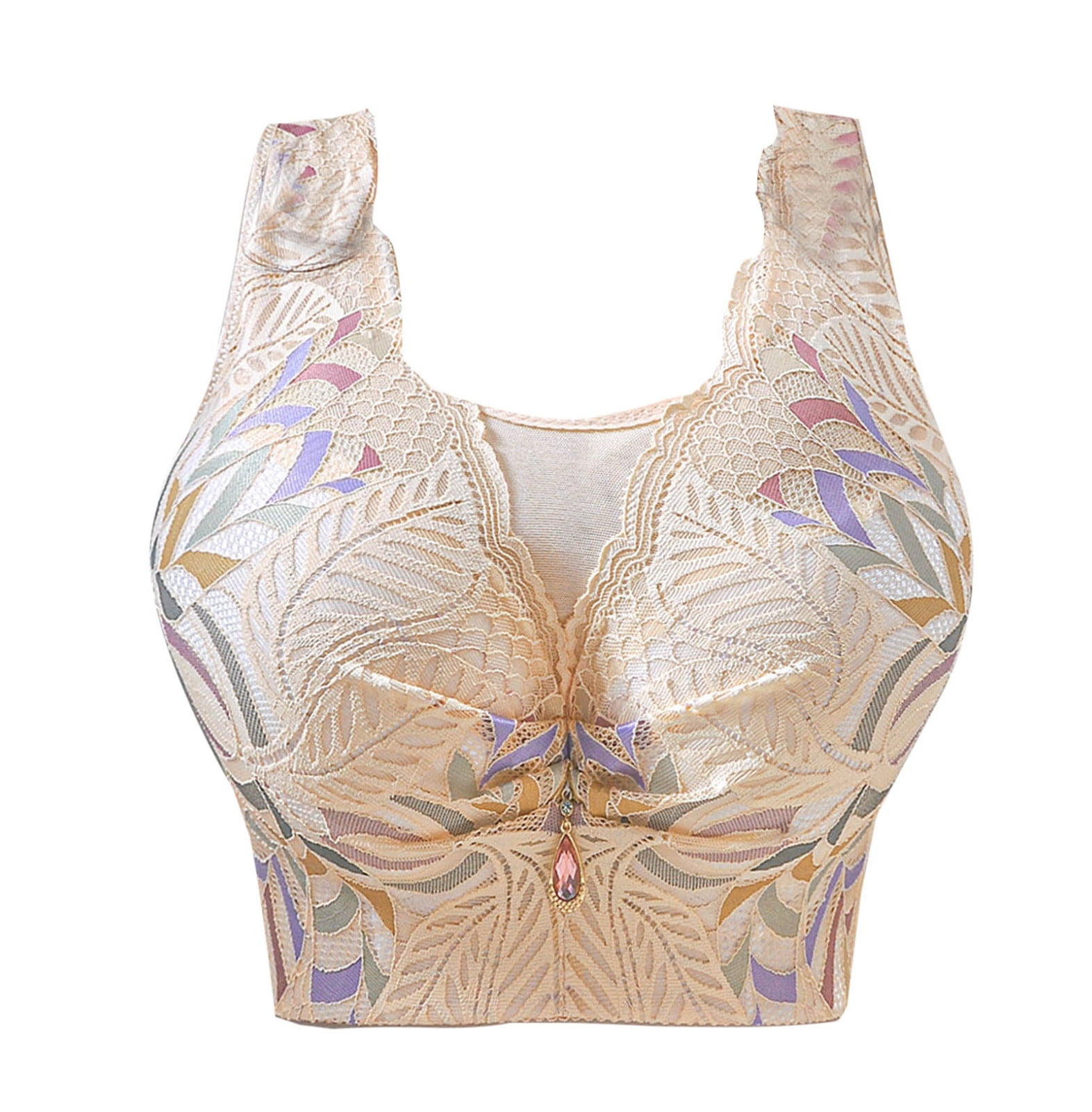 SMihono Full Coverage Push Up Bras for Women Corset Top Bustier Padded ...