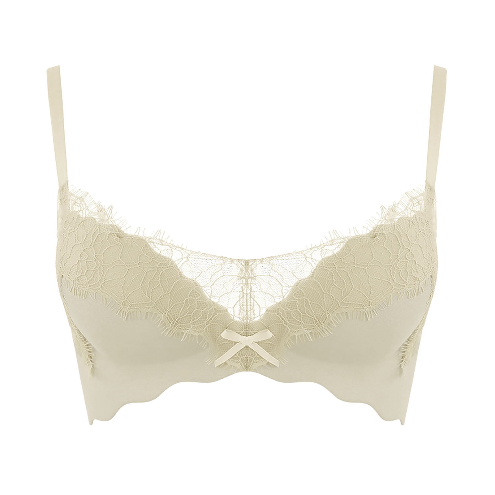 SMihono Lace Bras for Women Sheer Balconette Underwire Unlined Everyday ...