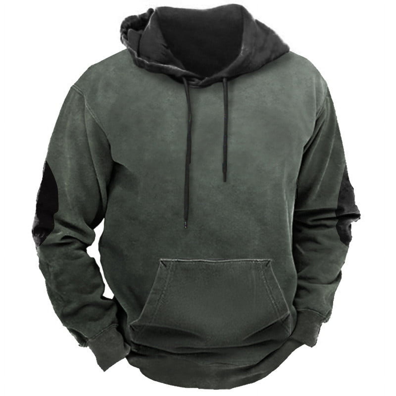 SMihono Men's Oversized Drawstring Hoodie Pockets Cozy Sweatshirts with ...