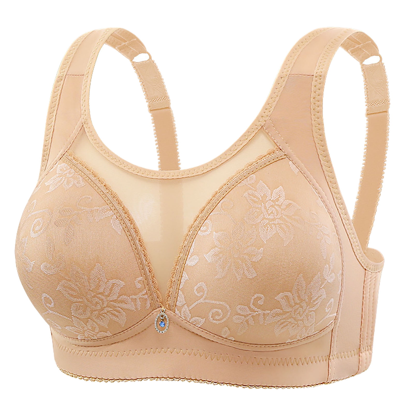 SMihono Mesh Bras for Women Underwire Plus Size Comfortable Sleep Bras ...