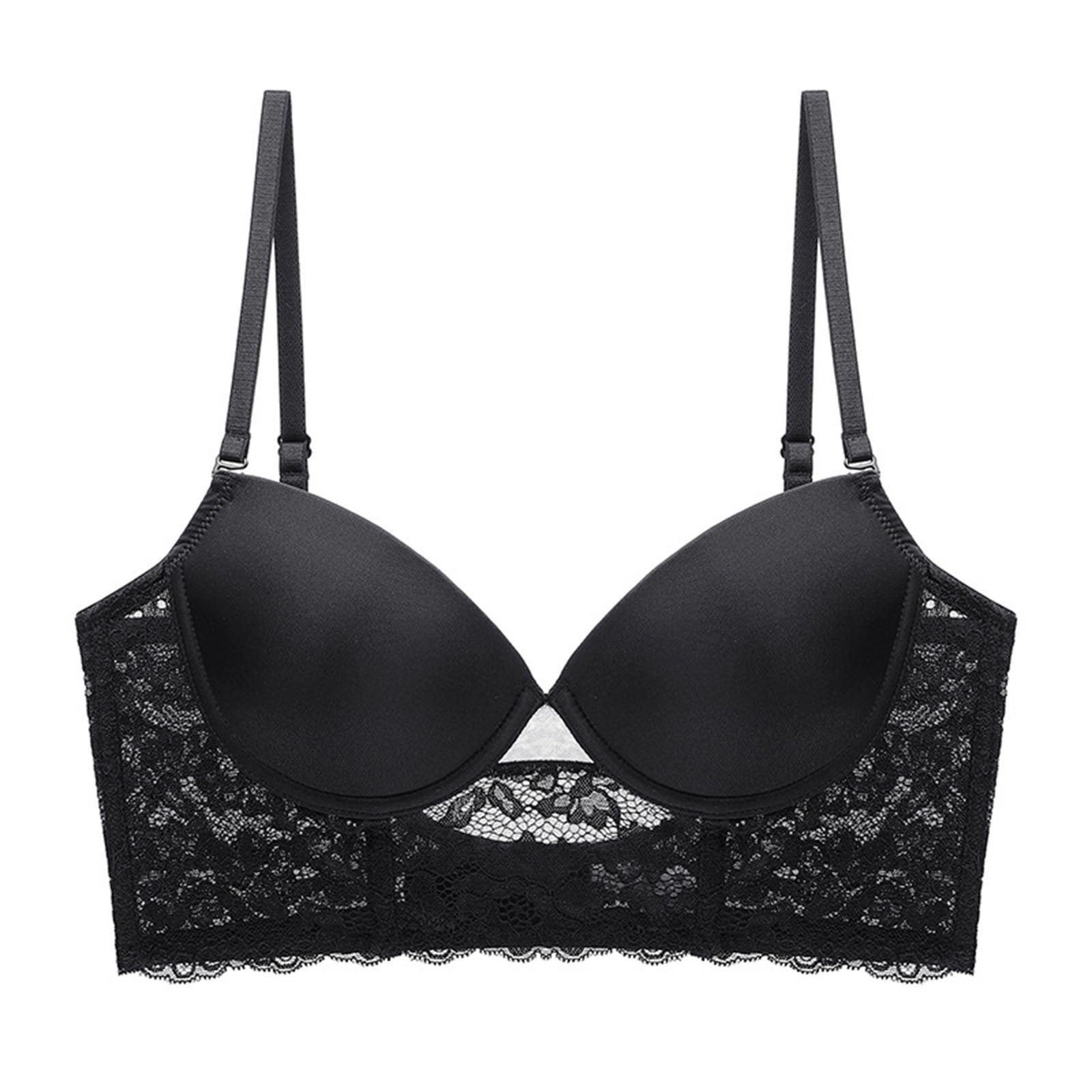 SMihono Sales Low Back Bras for Women Push Up Invisible Backless Bra ...