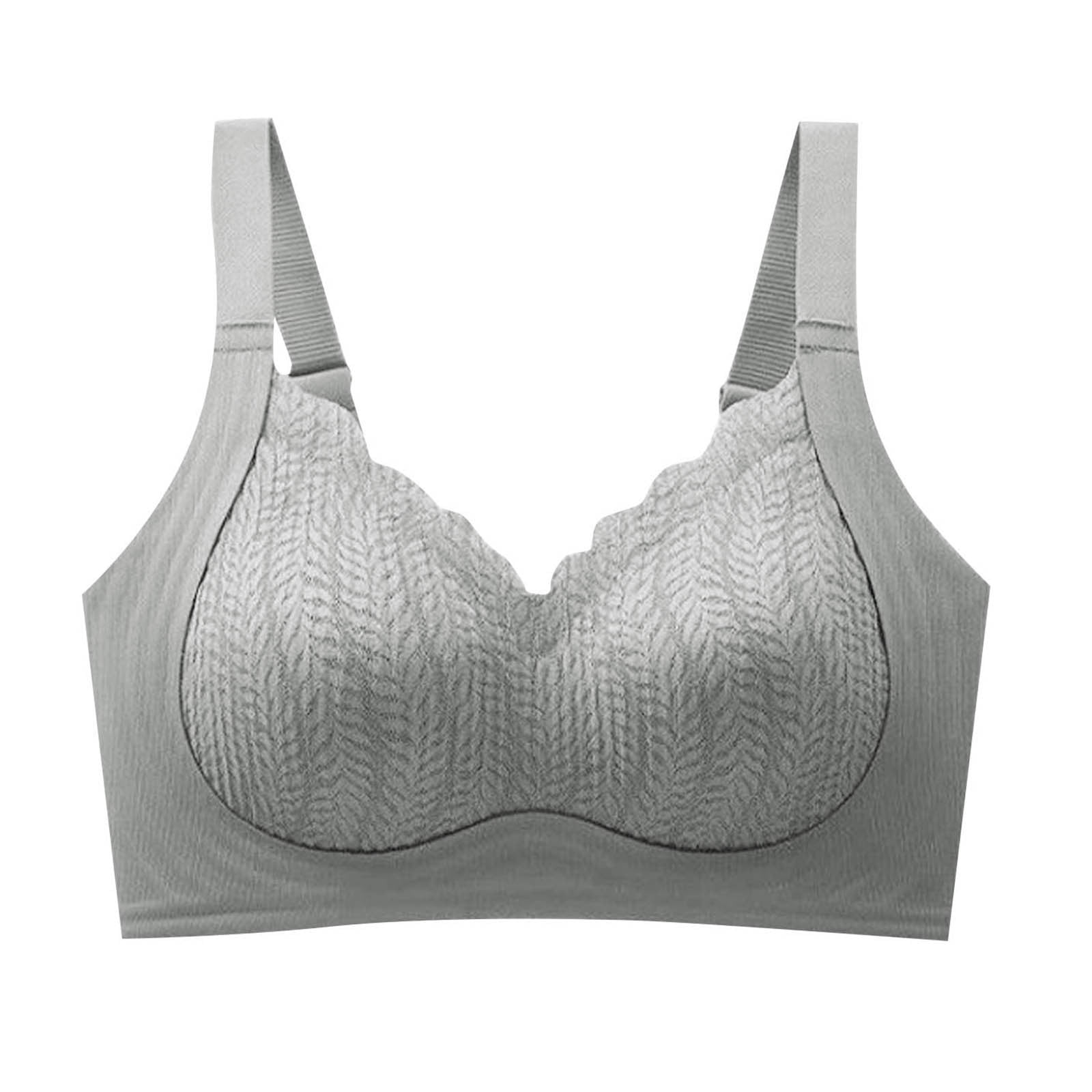 SMihono Stylish Women's Wireless Push Up Bra Seamless Support Bras Lace ...