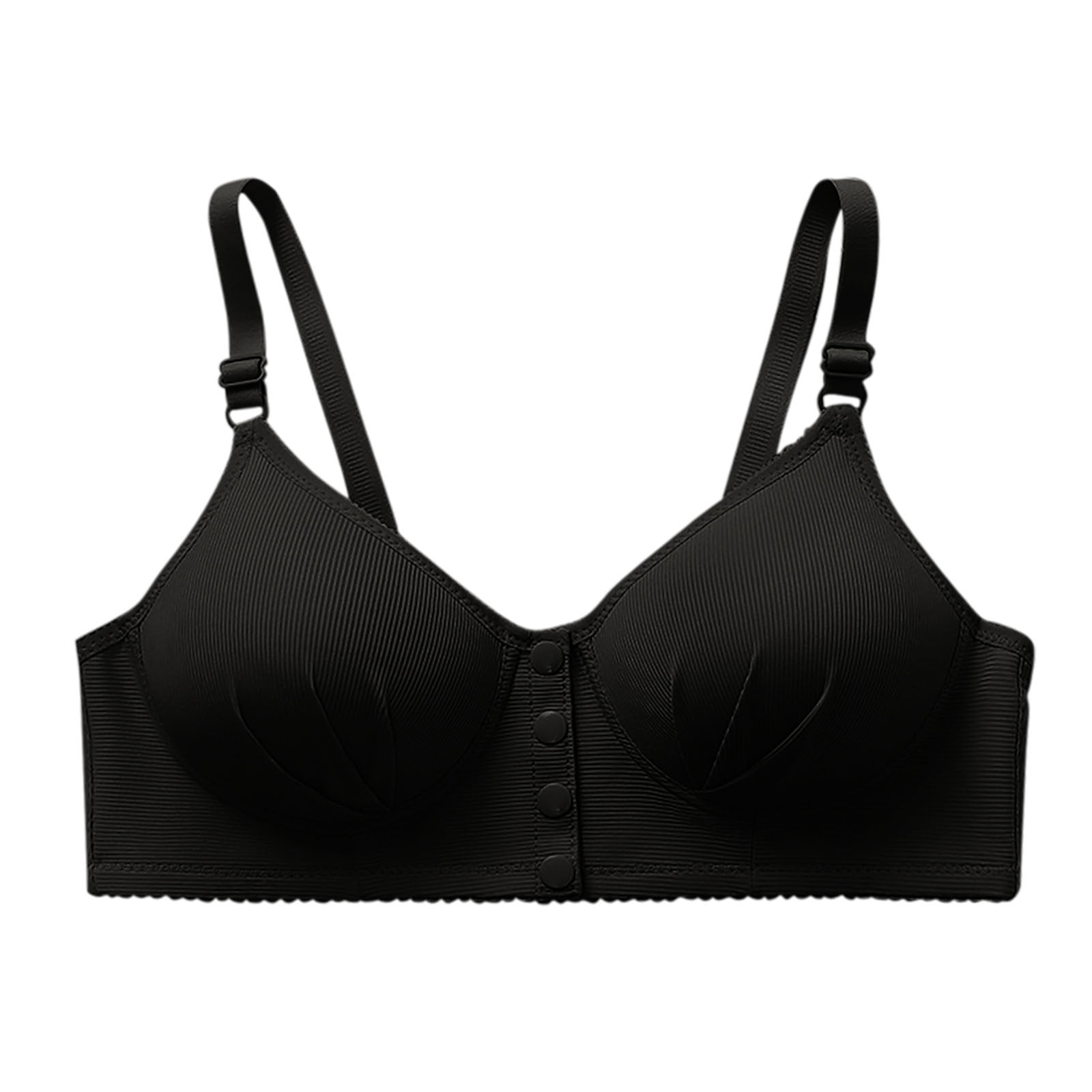 SMihono Seamless Front Closure Bra for Women Posture Back Smoothing ...