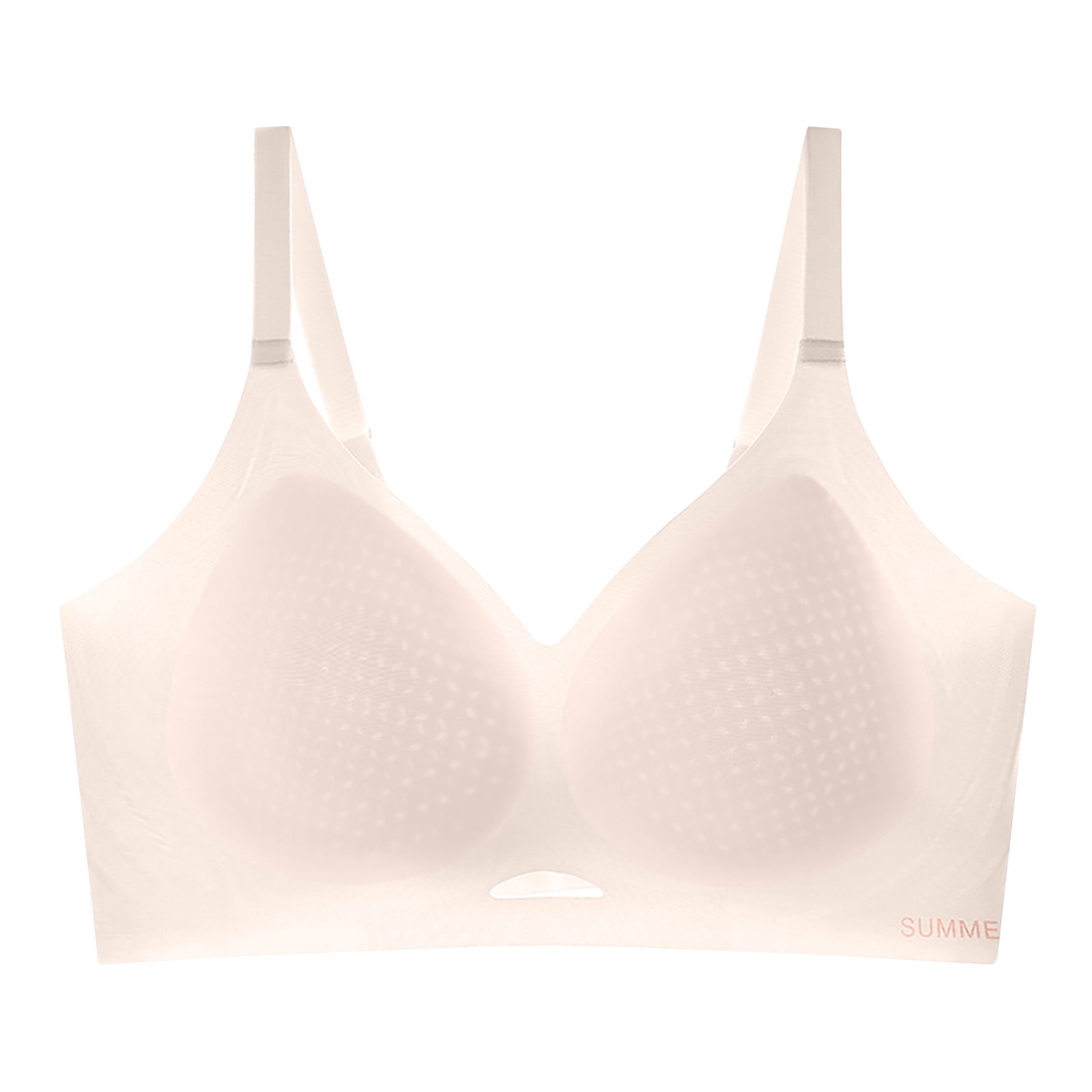 SMihono Summer Seamless Soft Thin Plus Size Ice Silk Comfort Bra ...