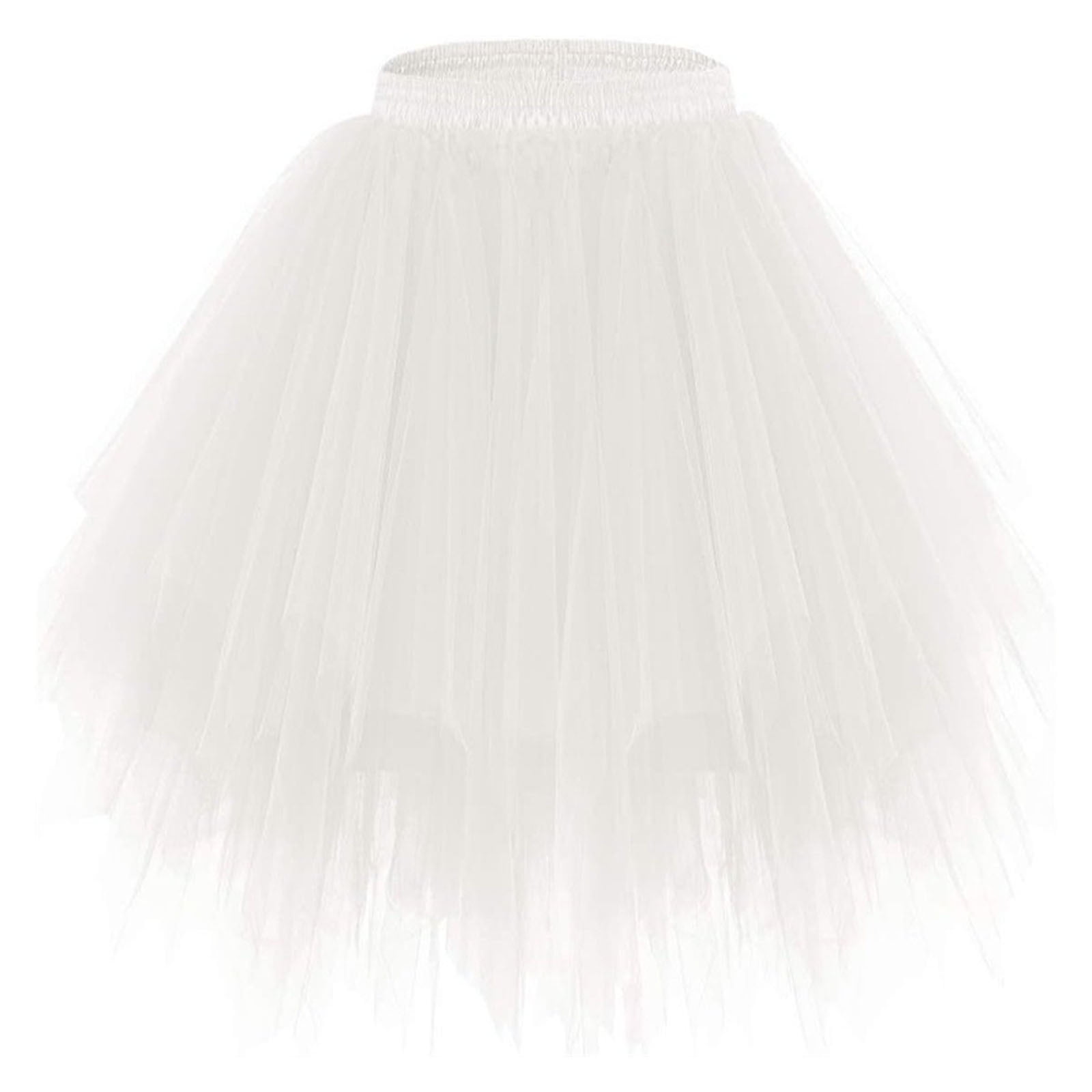 SMihono Tutu Skirts for Women Adults 80s Prom Dress Tutus Skort Multi ...