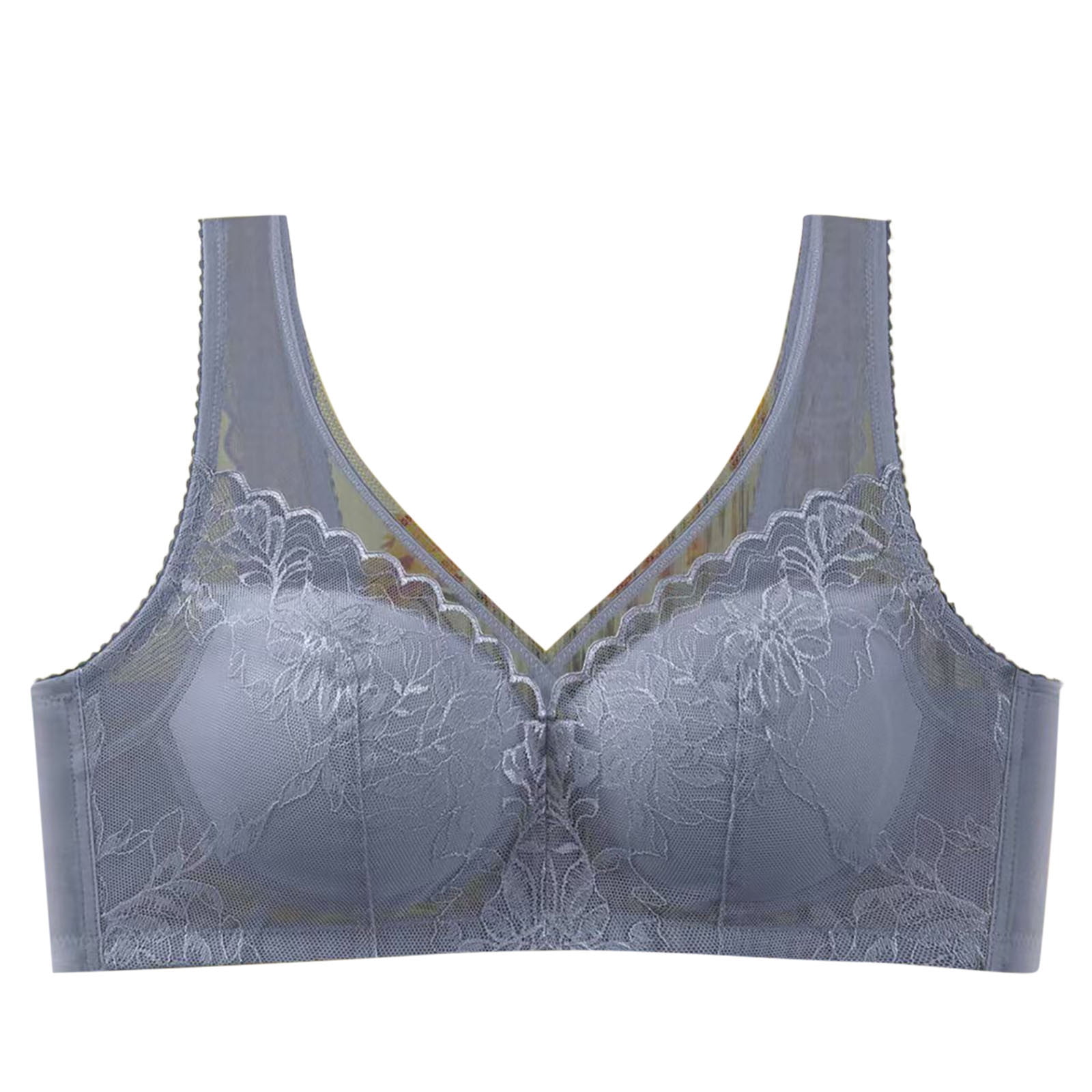 SMihono Wireless Bras with Support and Lift Sexy Lace Push Up Full ...