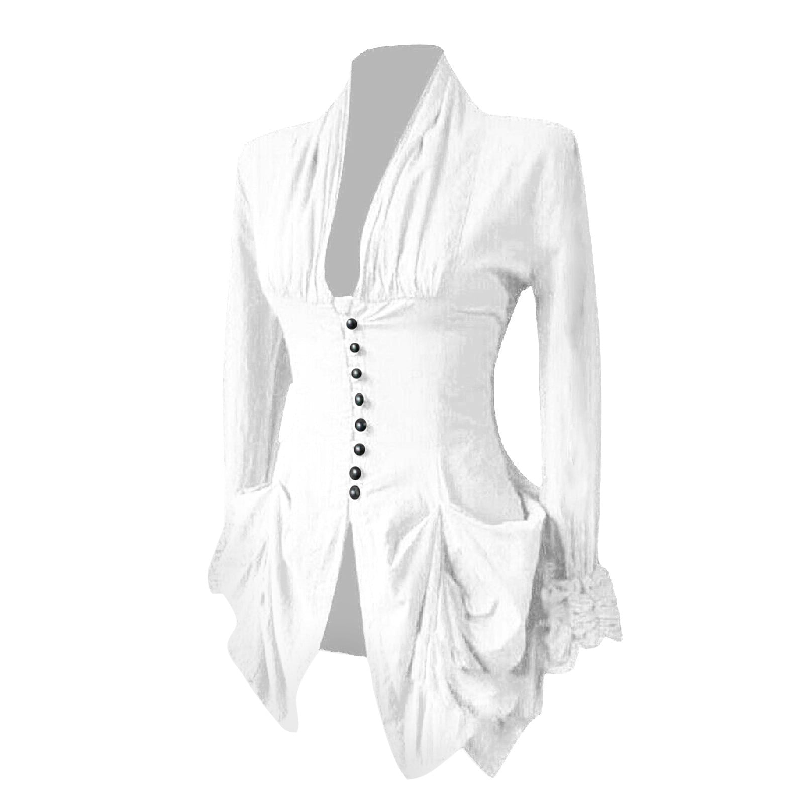 SMihono Women's Gothic Victorian Steampunk Tailcoat Vintage Lace Up ...