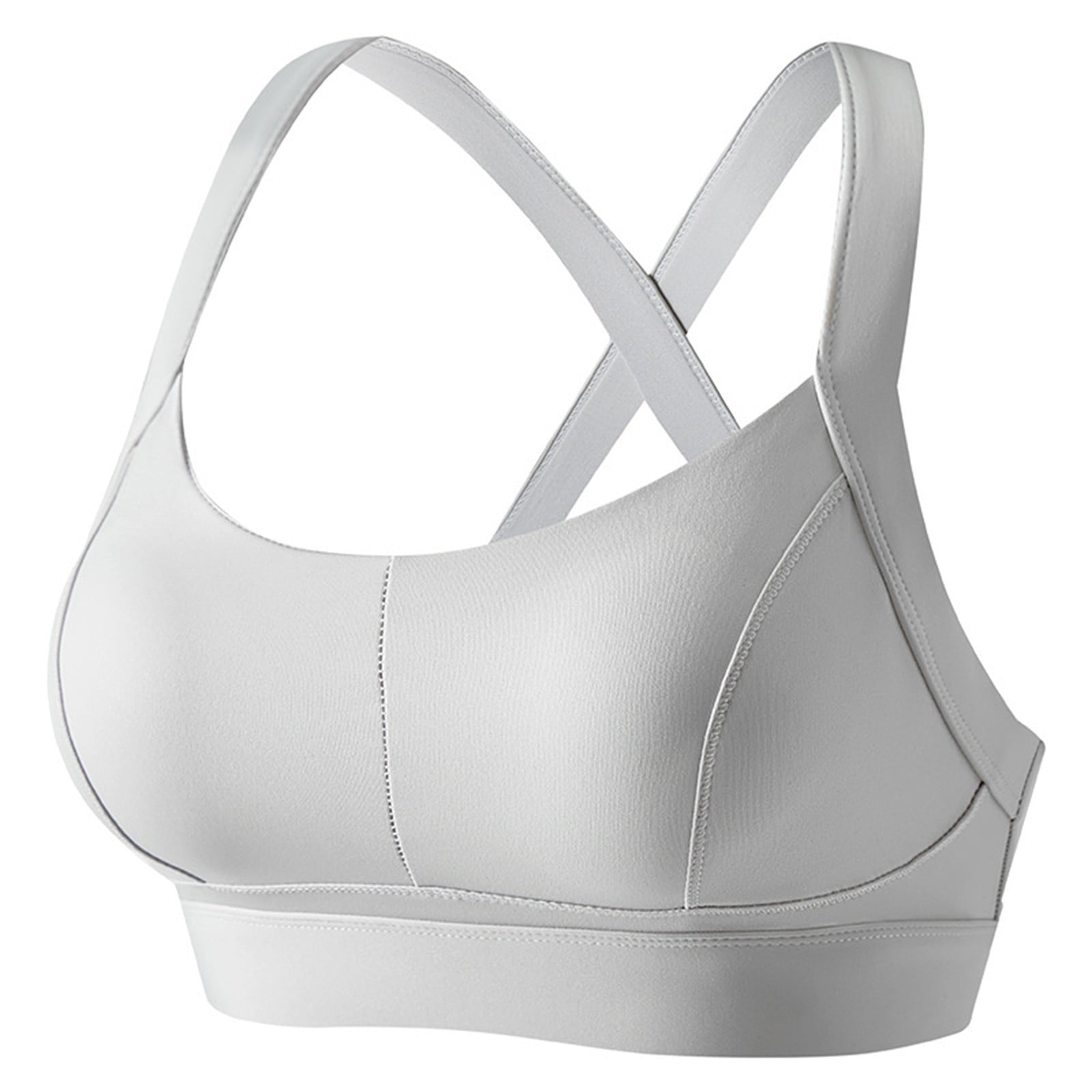 SMihono Women's Sports Bra, Longline Padded High Support Yoga Bra ...