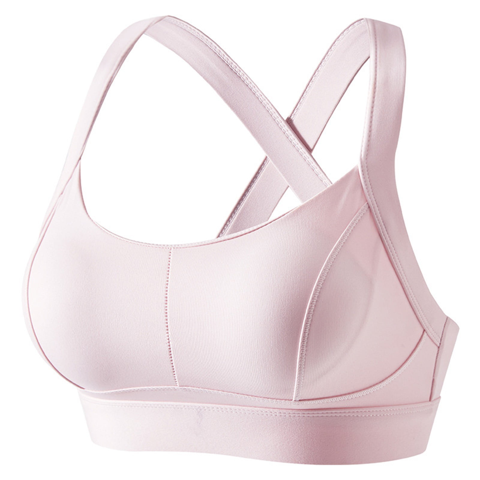 SMihono Women's Sports Bra, Longline Padded High Support Yoga Bra ...
