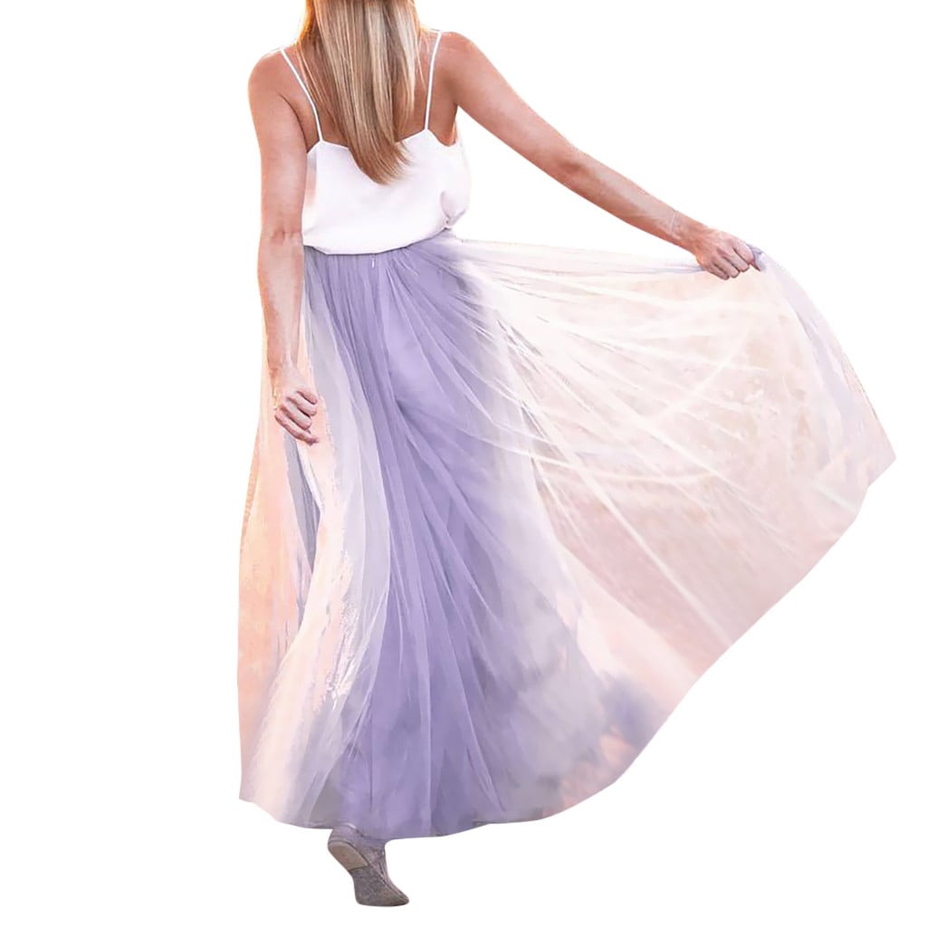 SMihono Women's Summer Mesh Beach Dress Boho Party Big Swing Dress ...